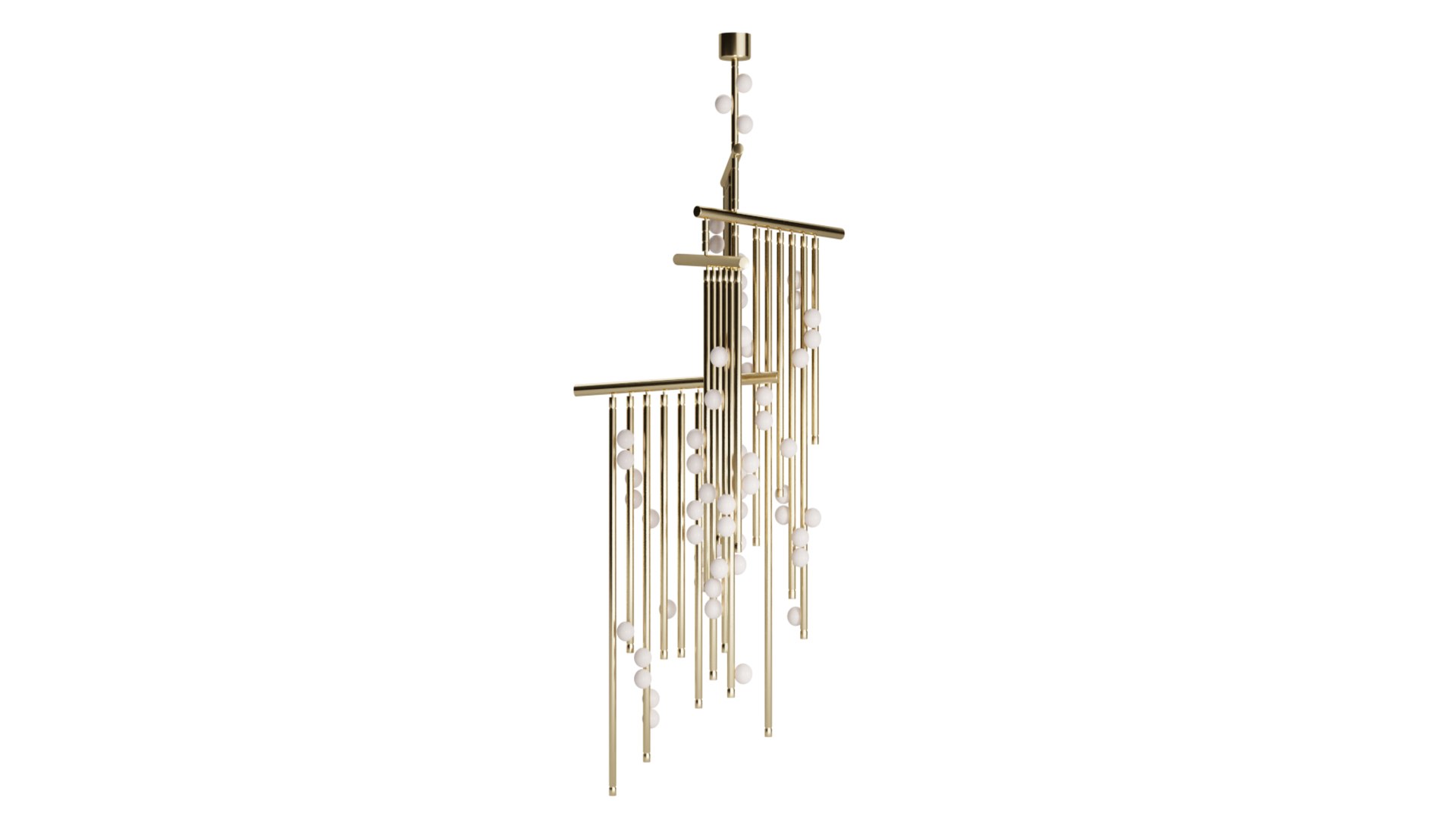 3D Model 76-bulb Drop System Chandelier - TurboSquid 2248184