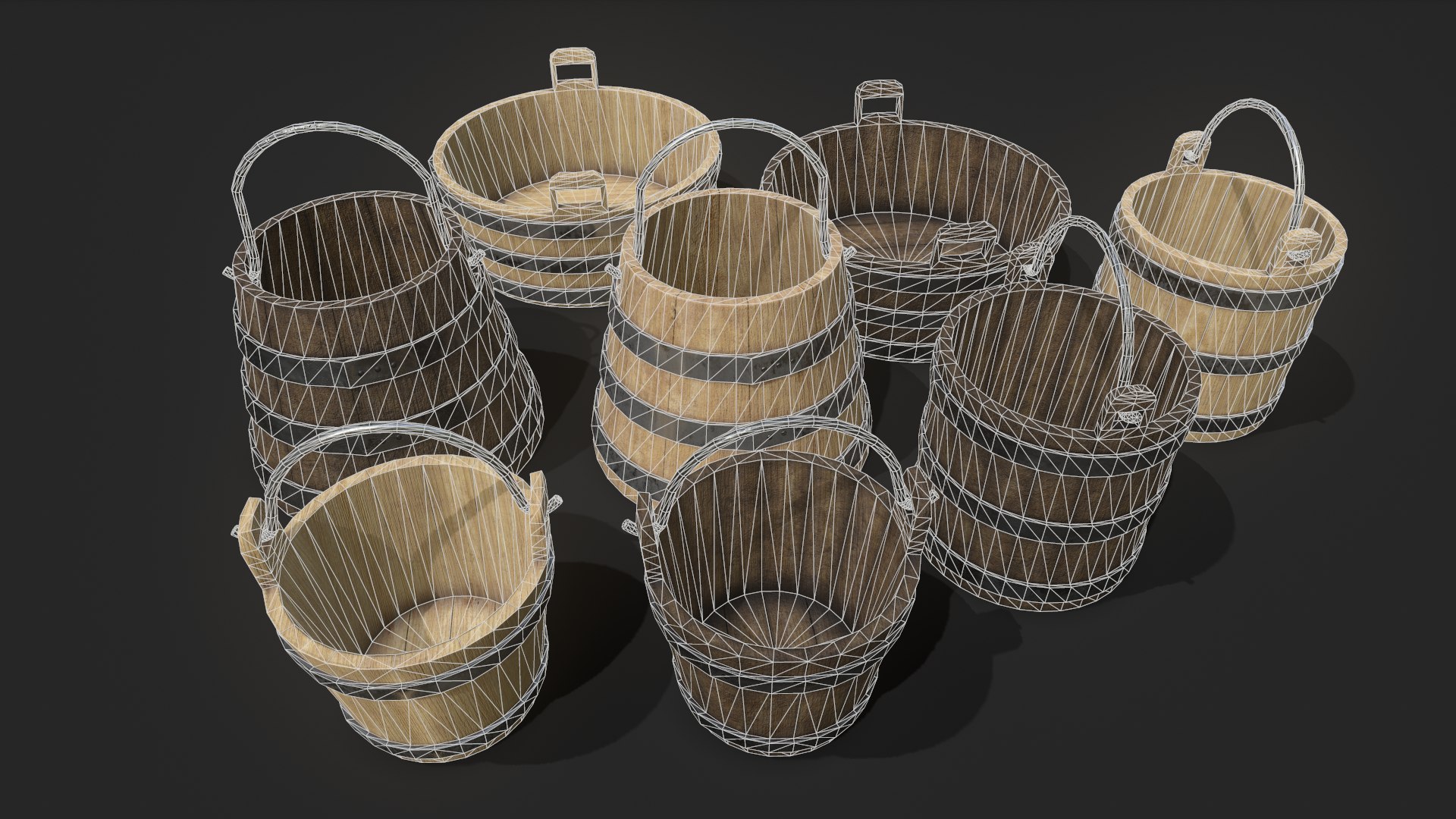 3D Bucket Pack Model - TurboSquid 1877047