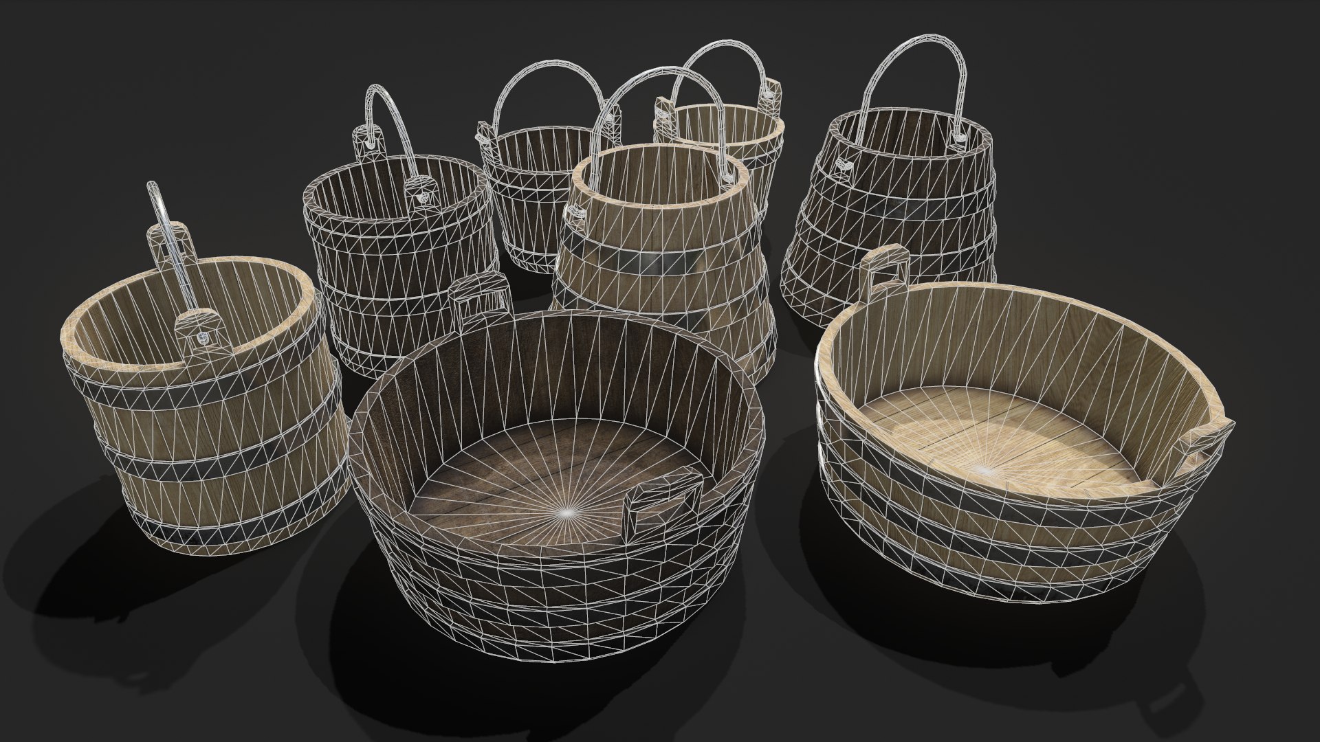 3D Bucket Pack Model - TurboSquid 1877047