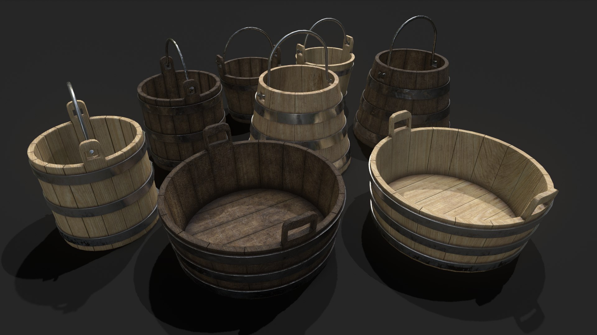 3D Bucket Pack Model - TurboSquid 1877047