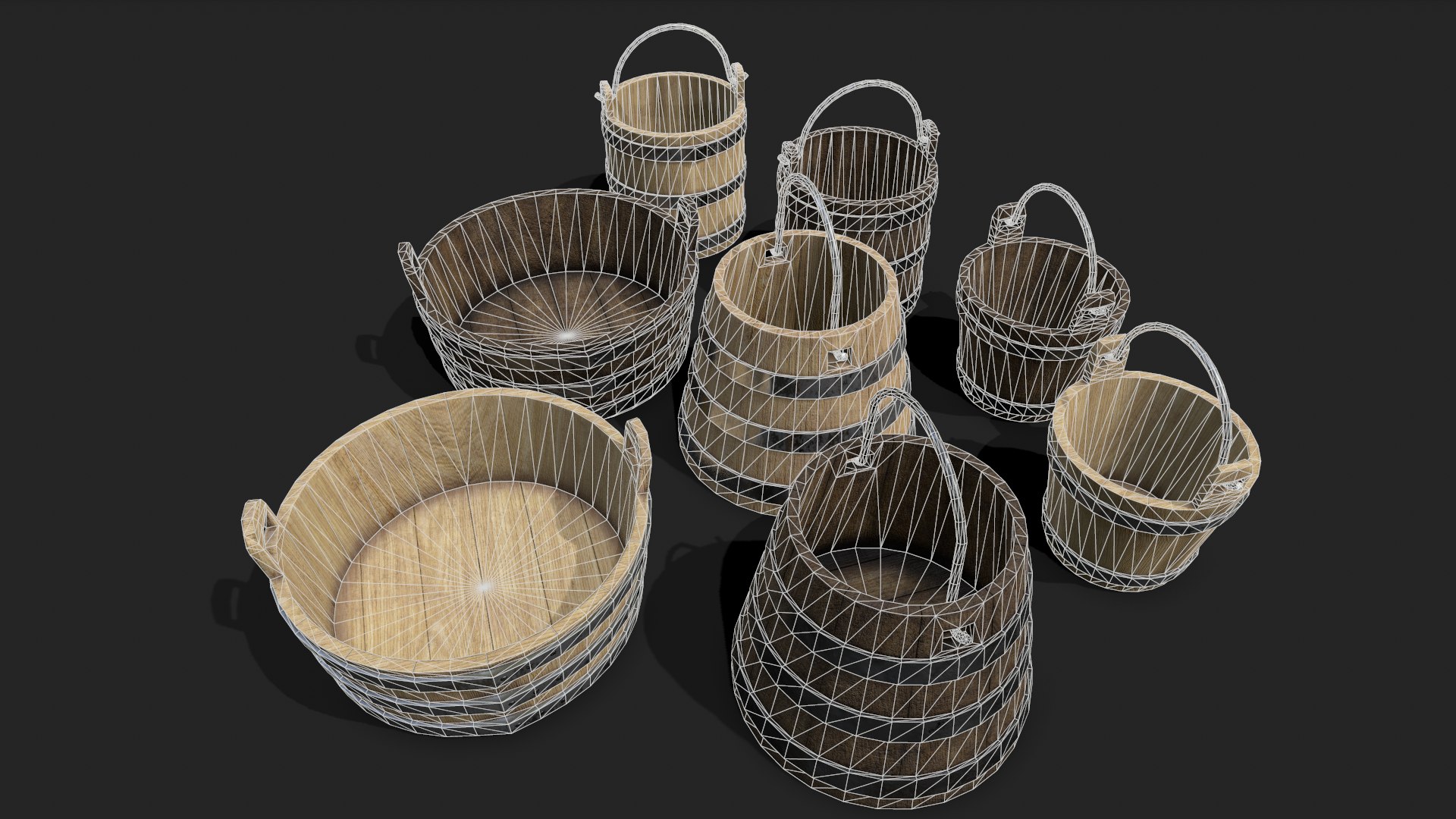 3D Bucket Pack Model - TurboSquid 1877047