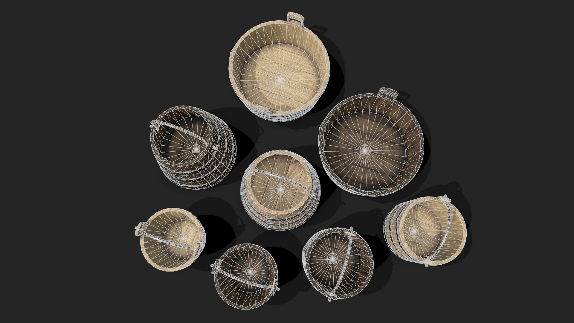 3D Bucket Pack Model - TurboSquid 1877047