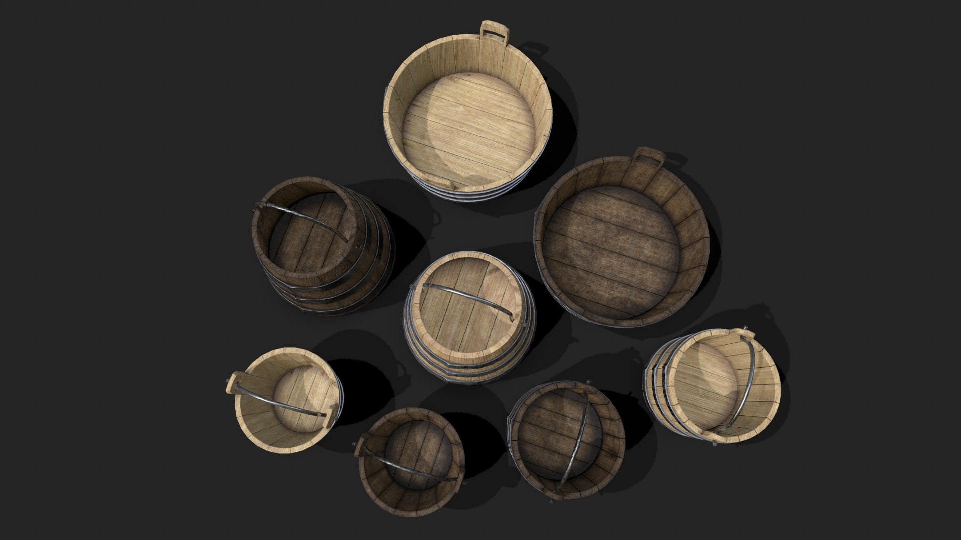 3D Bucket Pack Model - TurboSquid 1877047