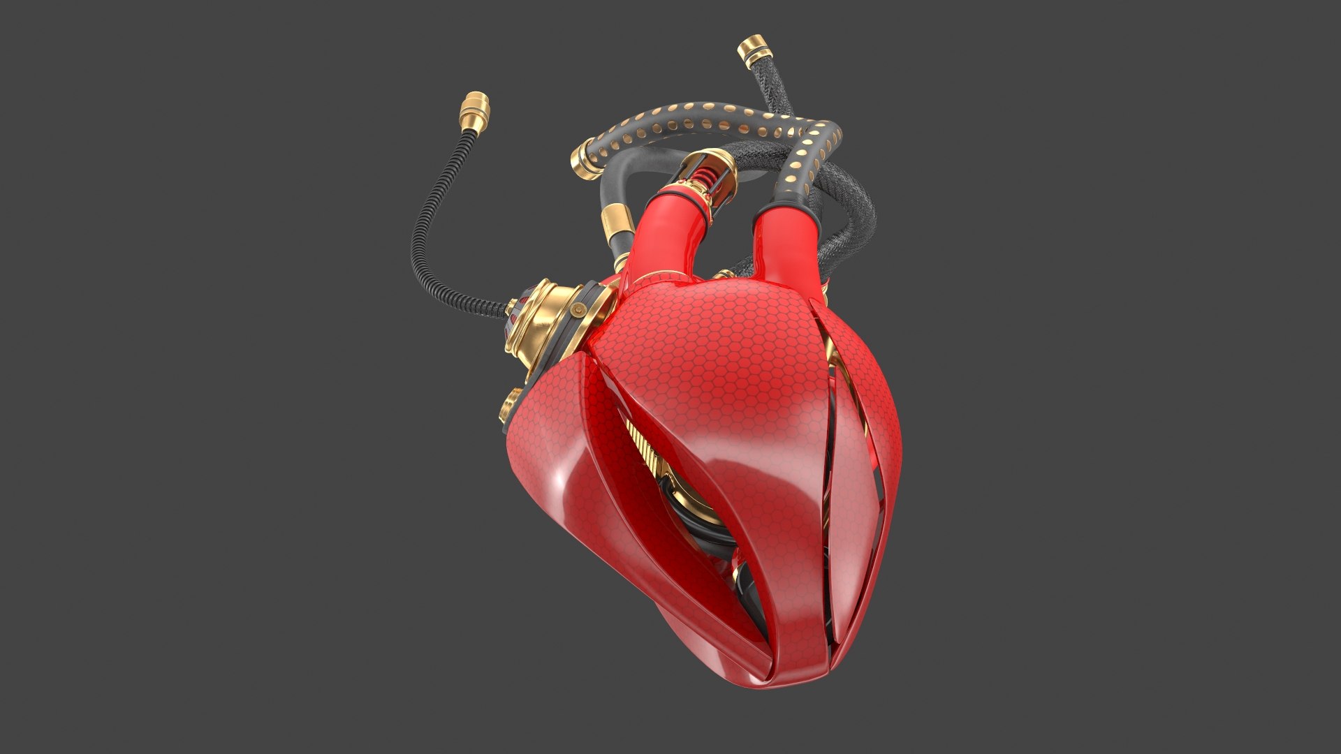 Sci-fi Artificial Cyber Heart 3D Model - TurboSquid 1601257