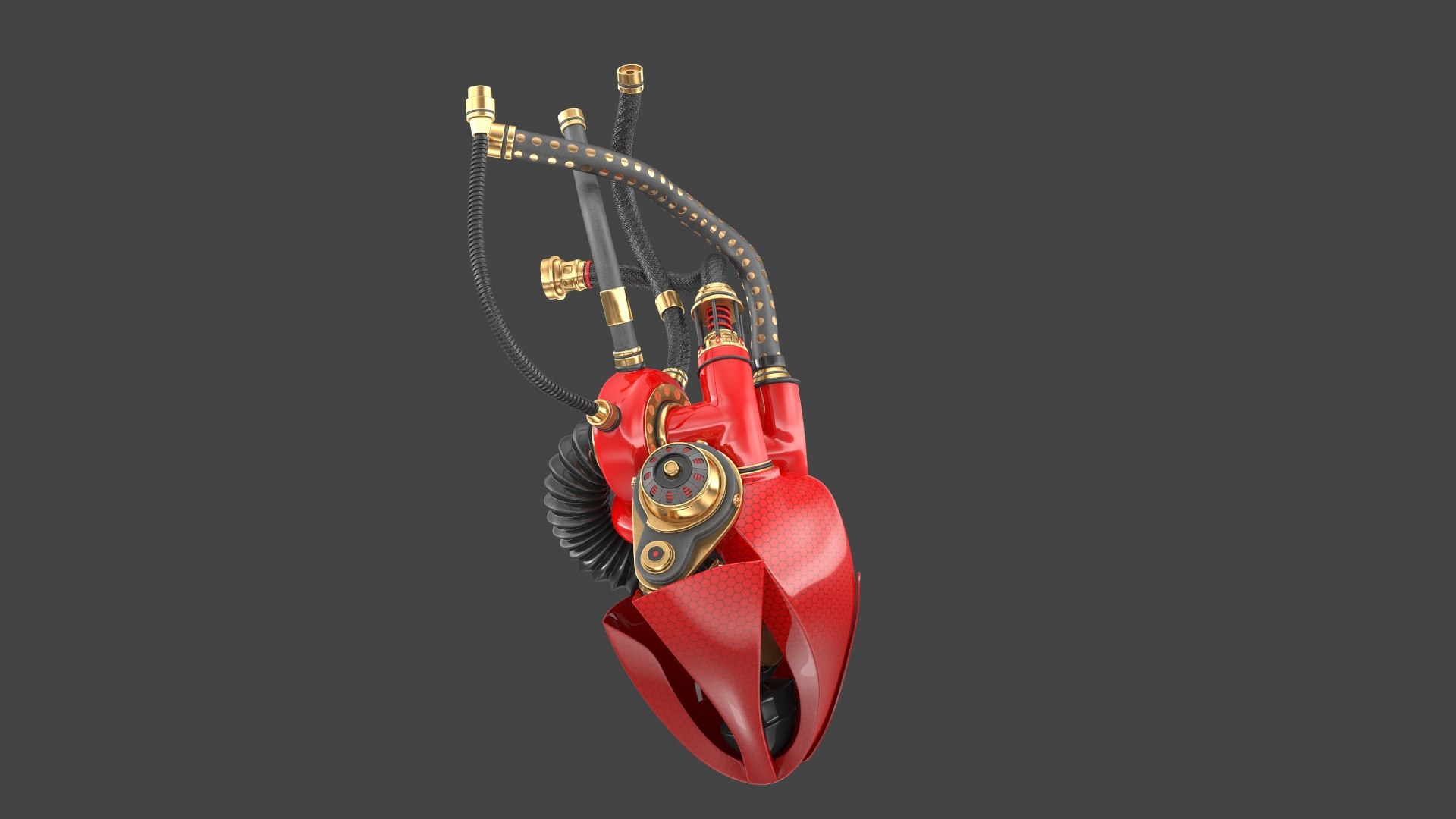 Sci-fi Artificial Cyber Heart 3D Model - TurboSquid 1601257