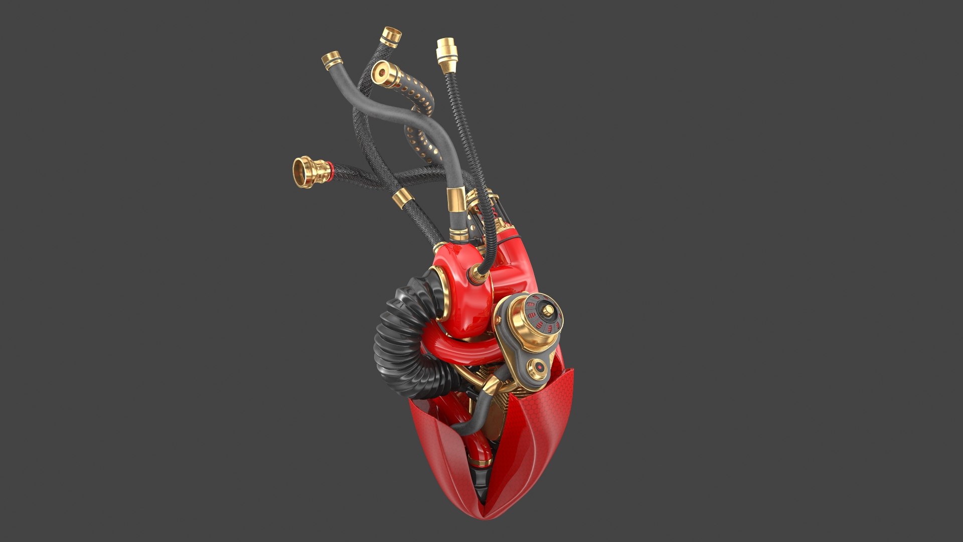 Sci-fi Artificial Cyber Heart 3D Model - TurboSquid 1601257