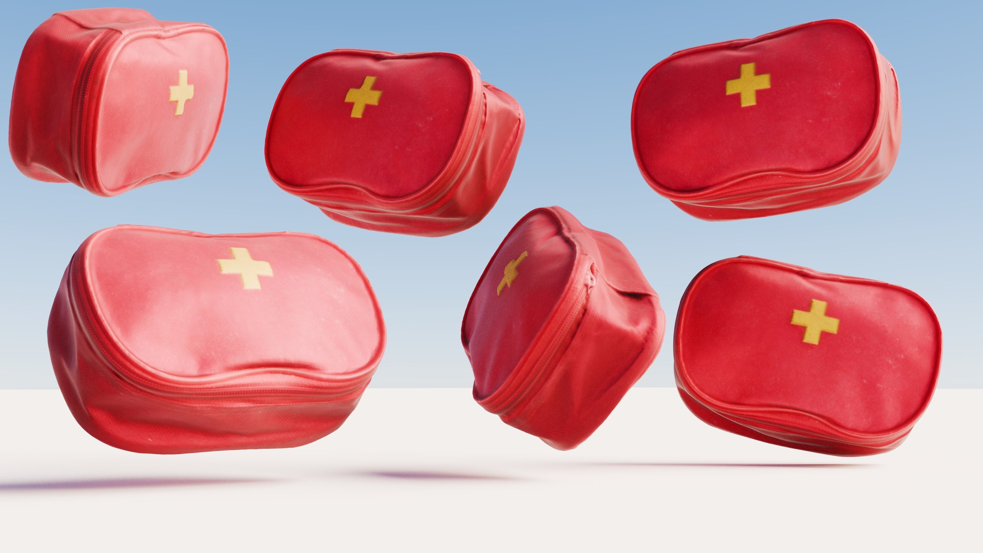 3D Scanned Red First Aid Kit Model - TurboSquid 2257746