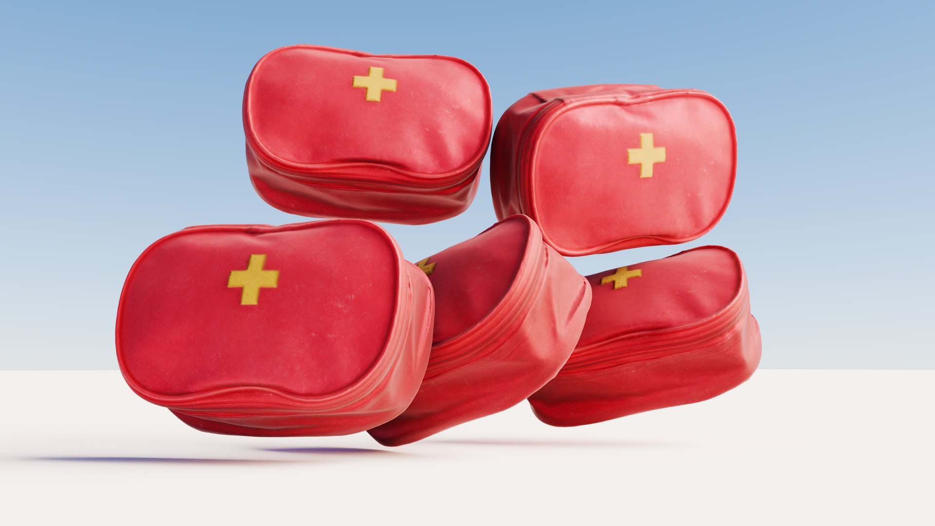 3D Scanned Red First Aid Kit Model - TurboSquid 2257746