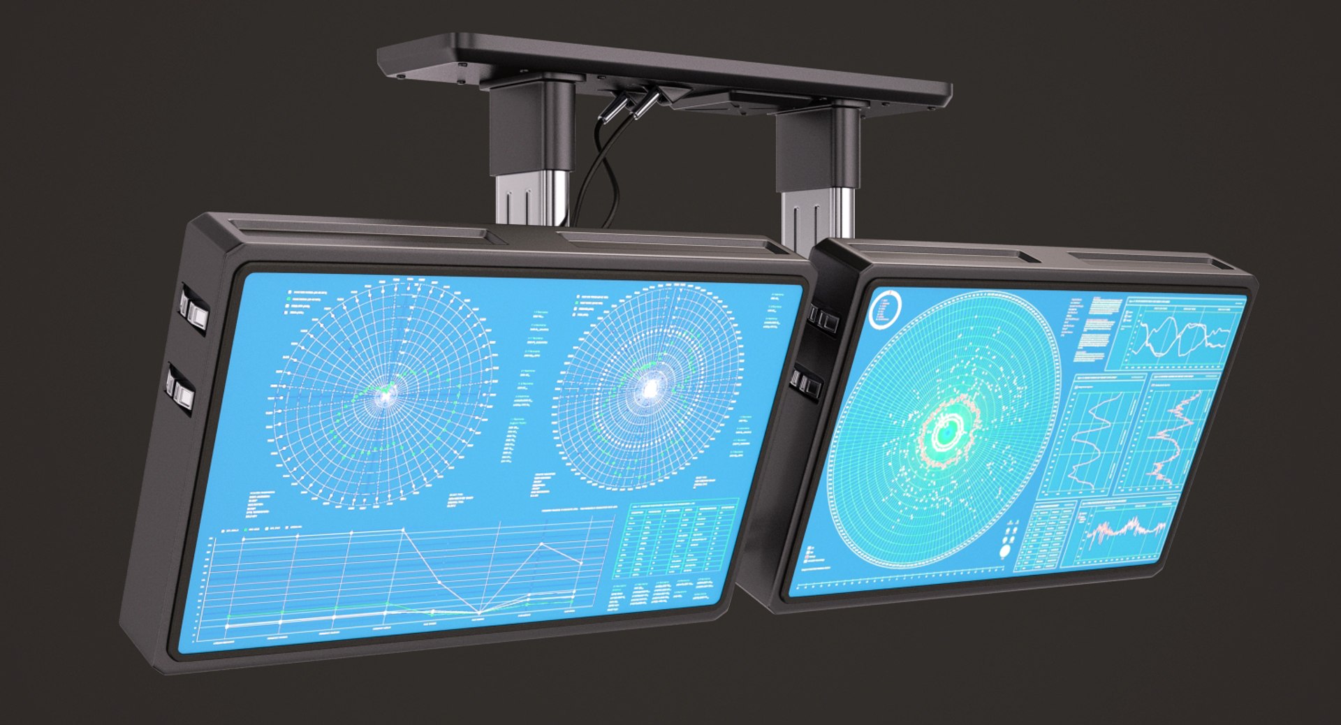 Sci Fi Monitors 3D Model - TurboSquid 1254790