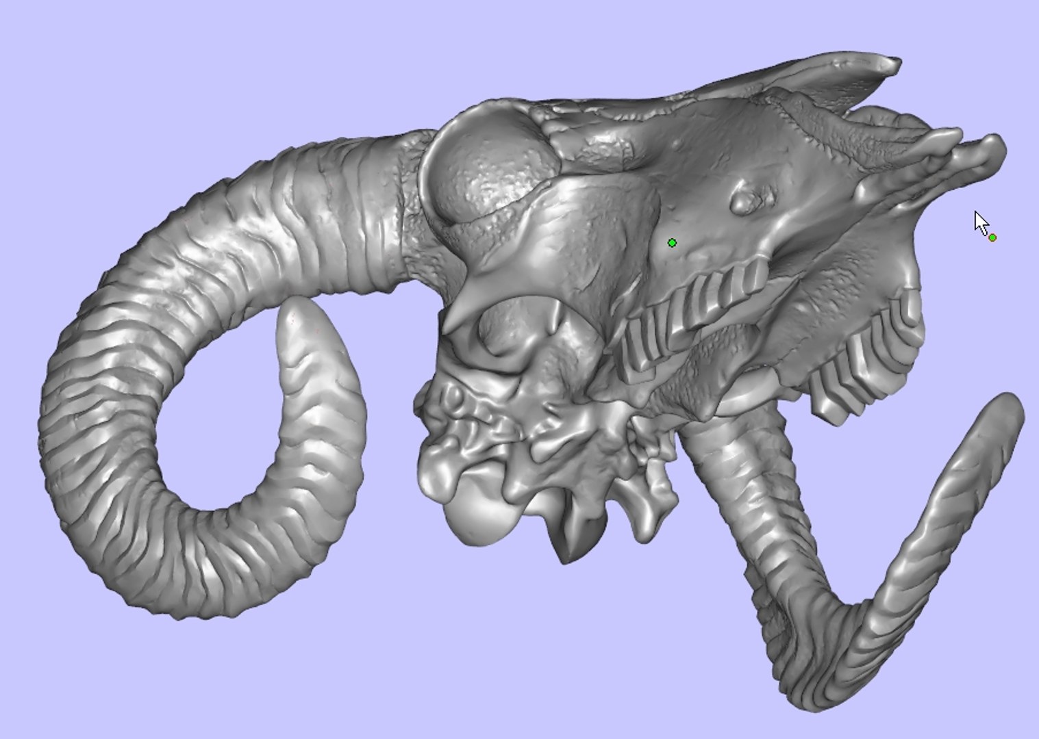 Goat Skull Element Jewelry 3D - TurboSquid 1377835