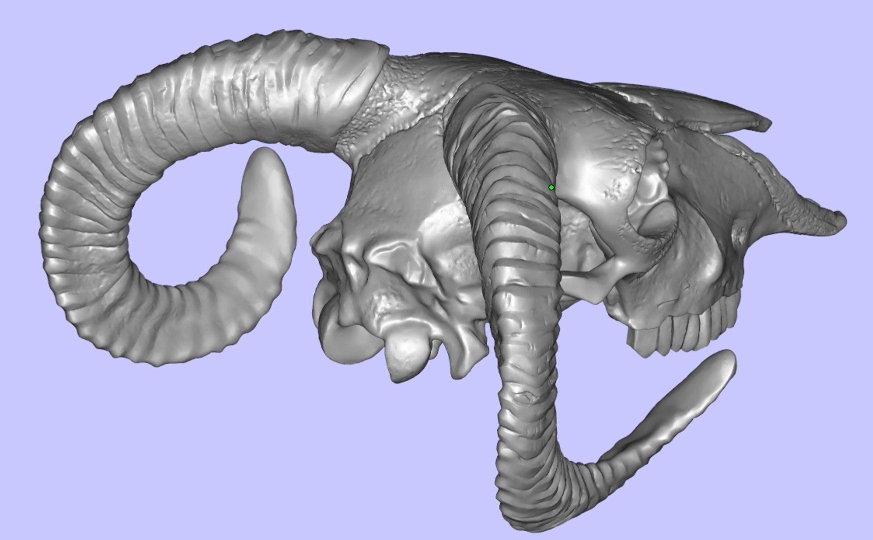 Goat Skull Element Jewelry 3D - TurboSquid 1377835