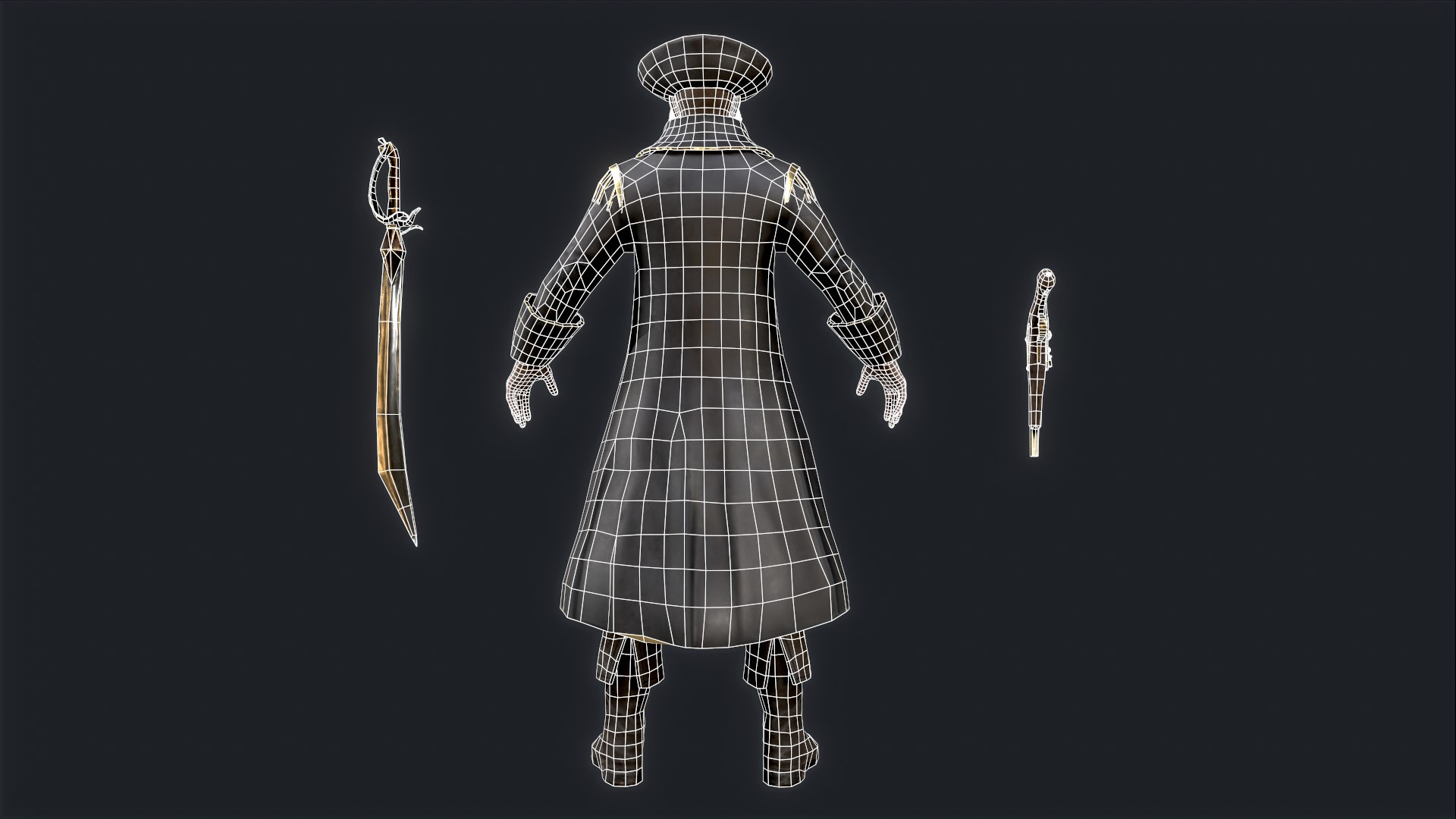 Pirate Captain 3D Model - TurboSquid 2152303