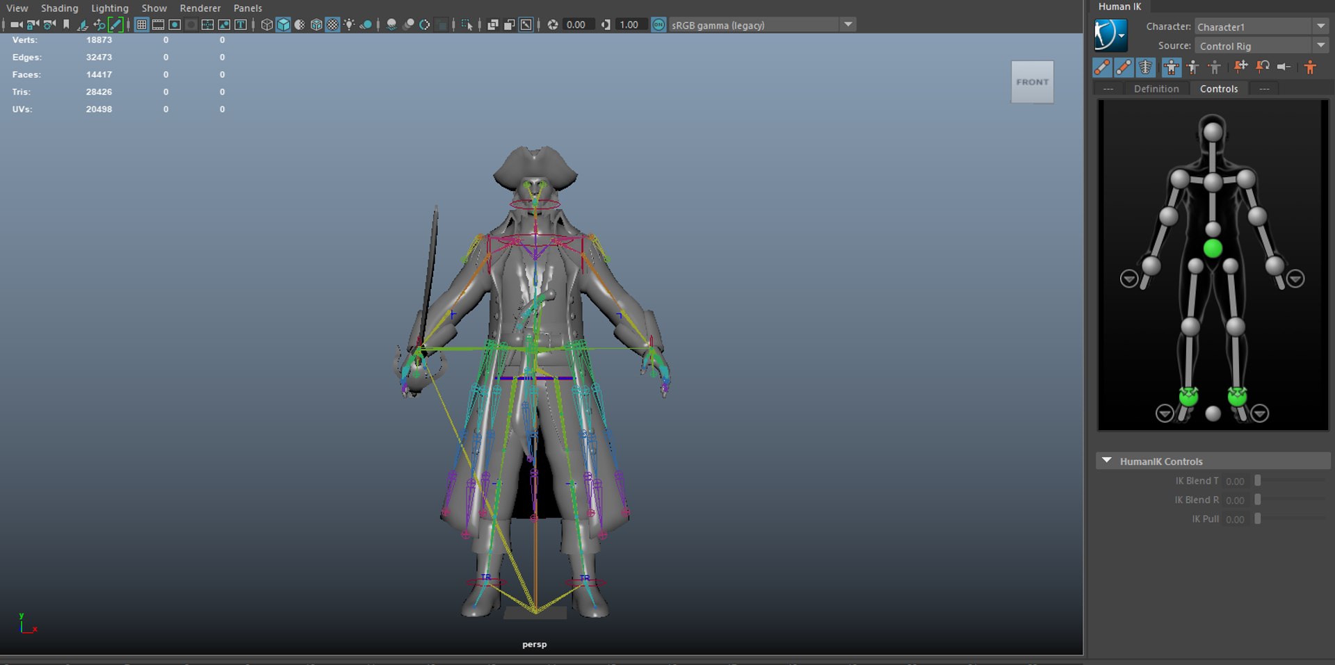 Pirate Captain 3D Model - TurboSquid 2152303
