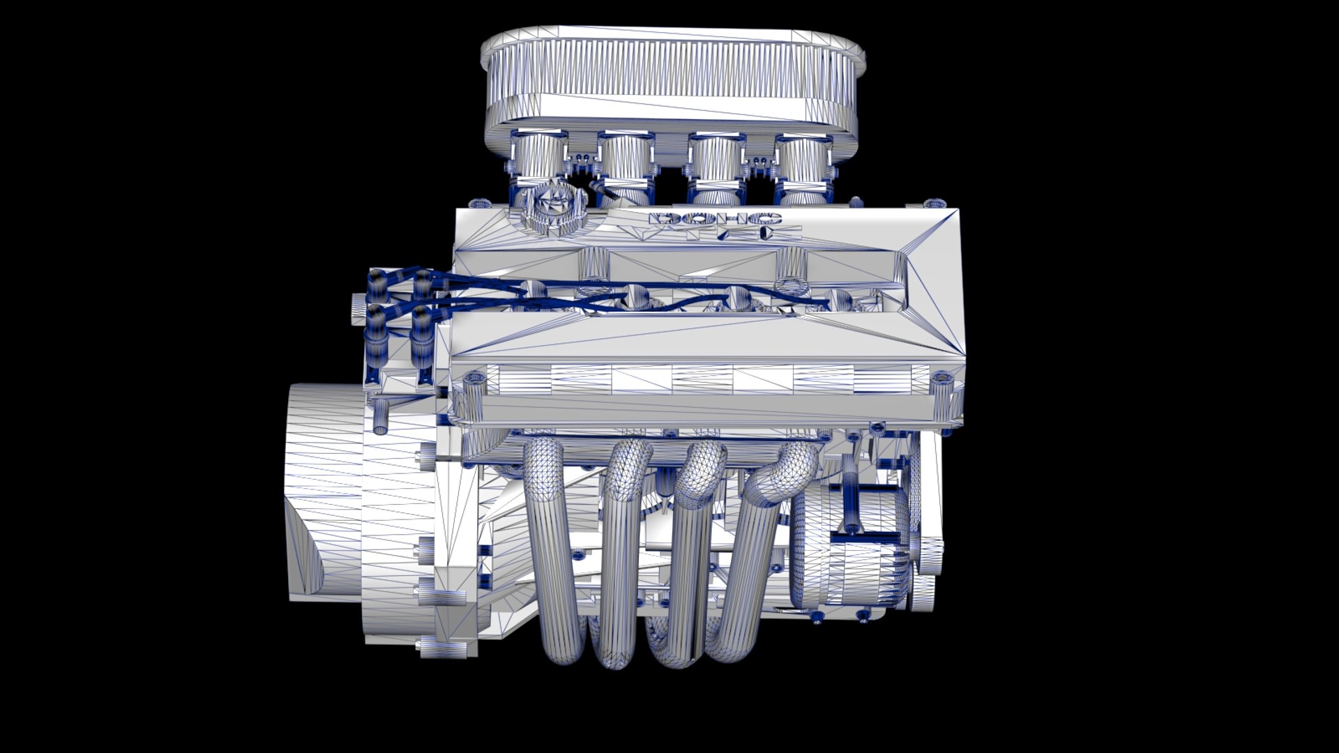 Honda B16B18A VTEC Engine 3D Model - TurboSquid 2307165