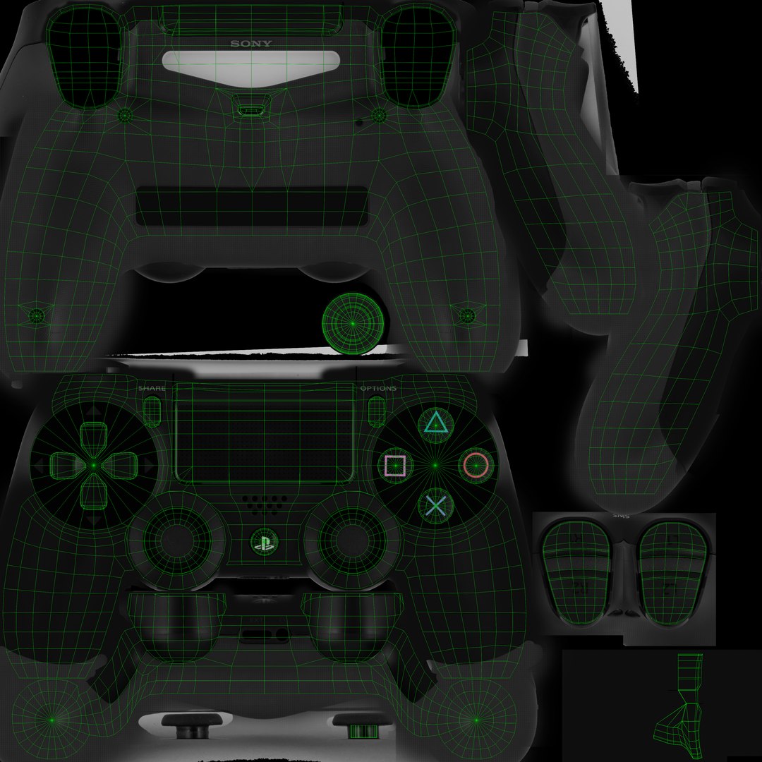 Sony Playstation 4 Controller Obj