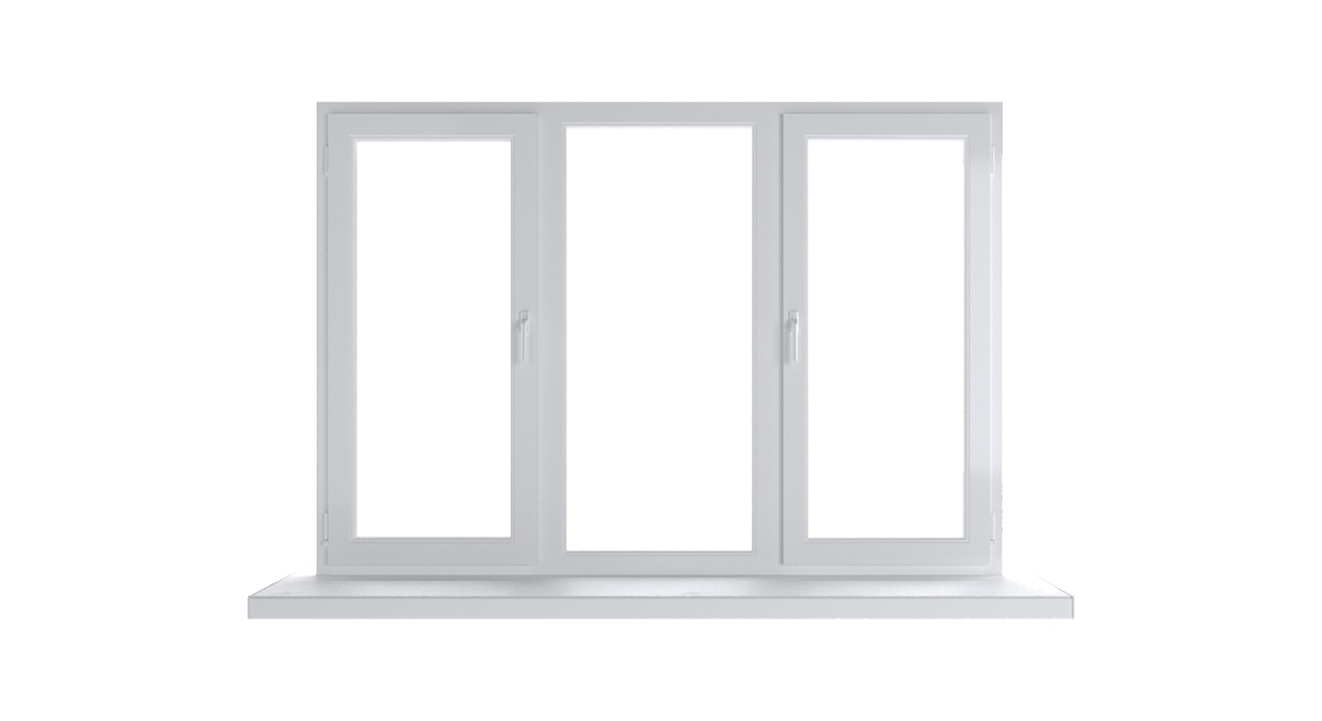Large Plastic Window - White Model - TurboSquid 2048167