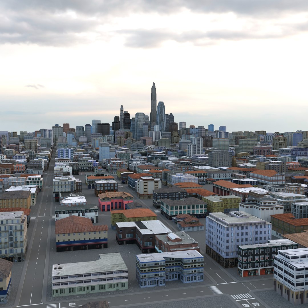 City 97 3D Model - TurboSquid 2194506