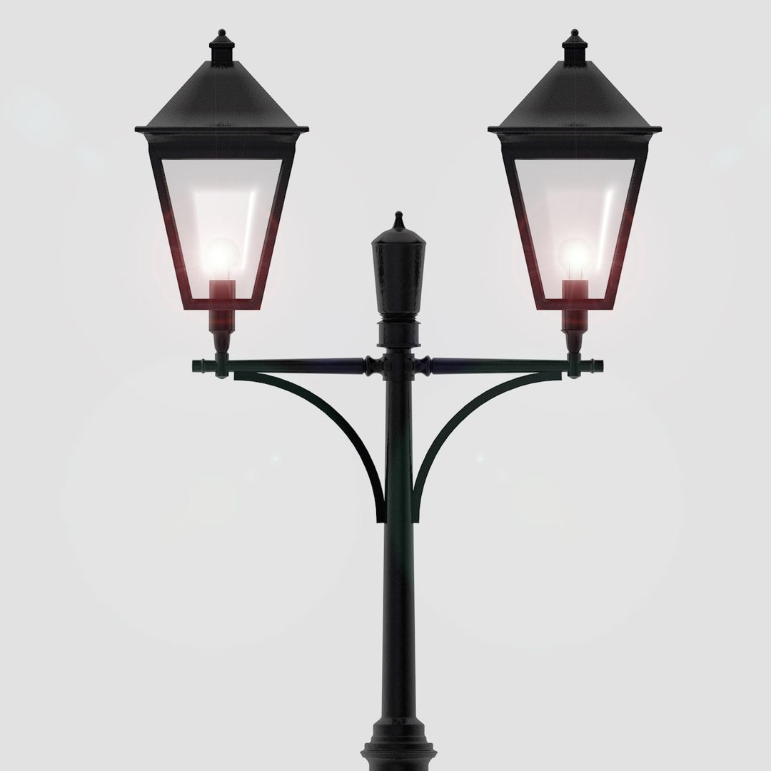 3d model classic london double lighting
