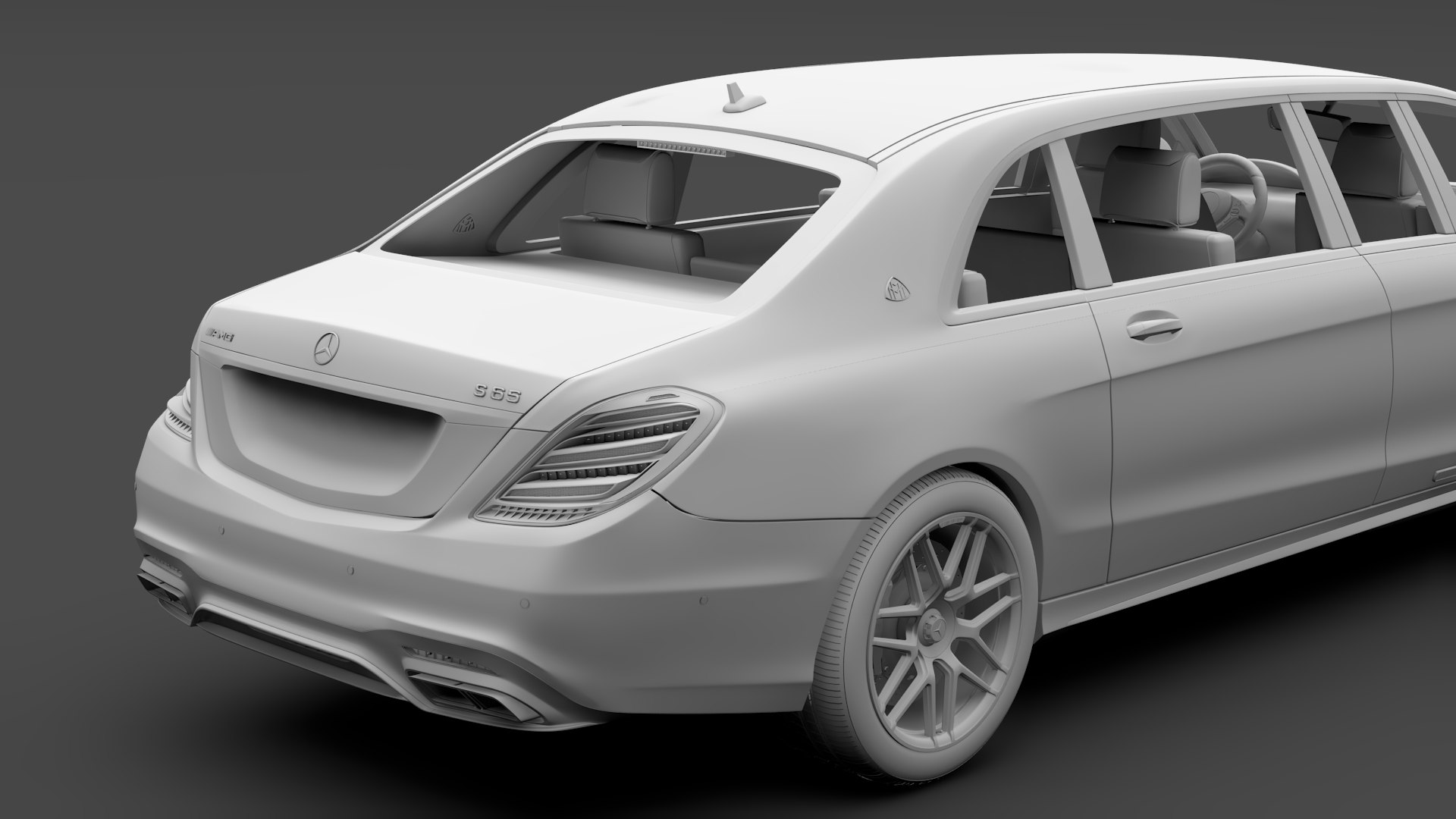 3D Mercedes Amg Maybach S Model - TurboSquid 1304791