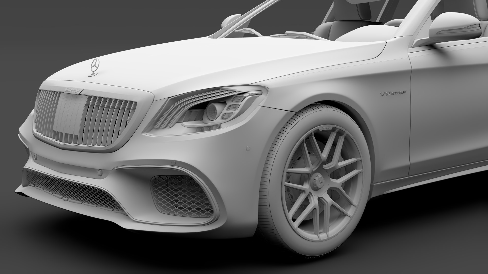 3D Mercedes Amg Maybach S Model - TurboSquid 1304791