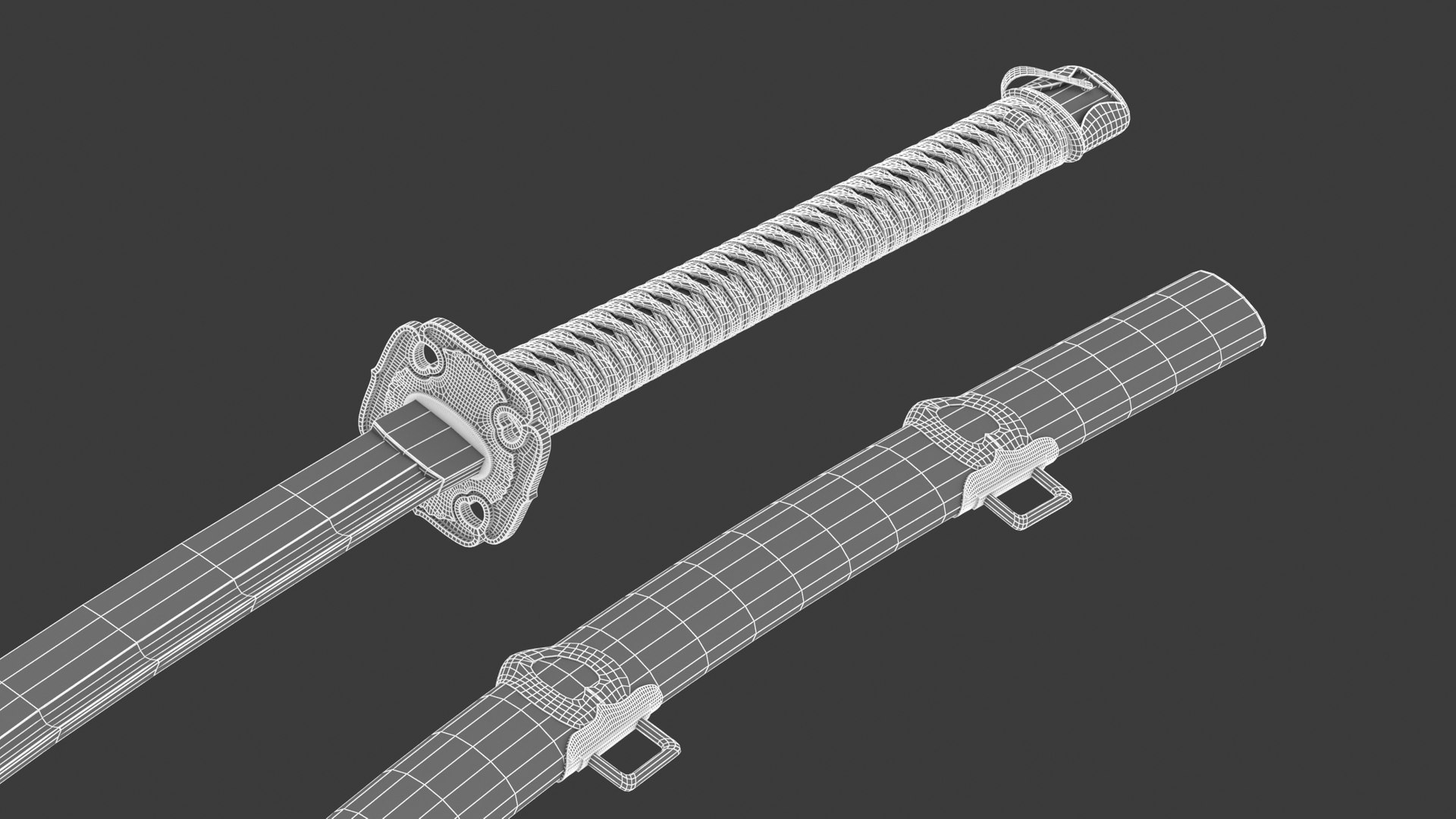 Long Odachi Sword 3D model - TurboSquid 1734792