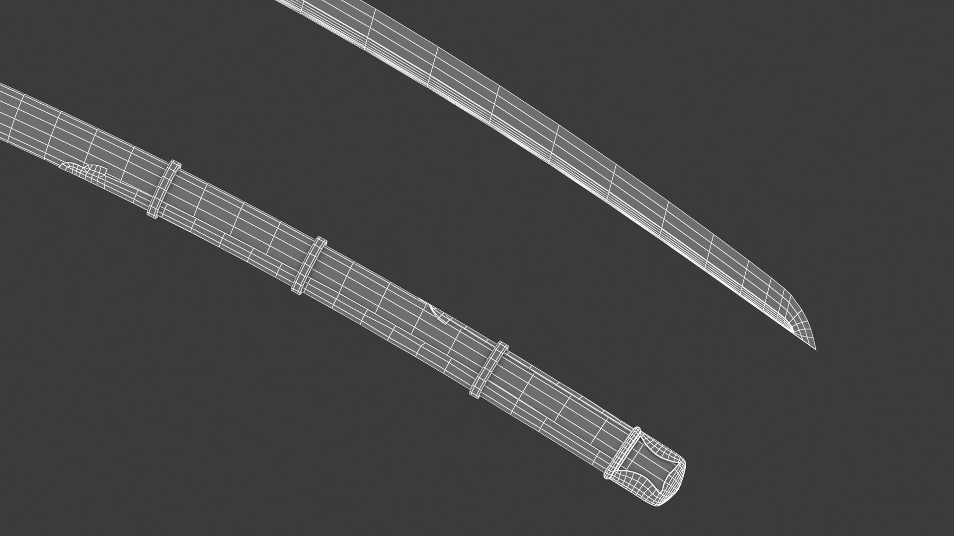 Long Odachi Sword 3D model - TurboSquid 1734792
