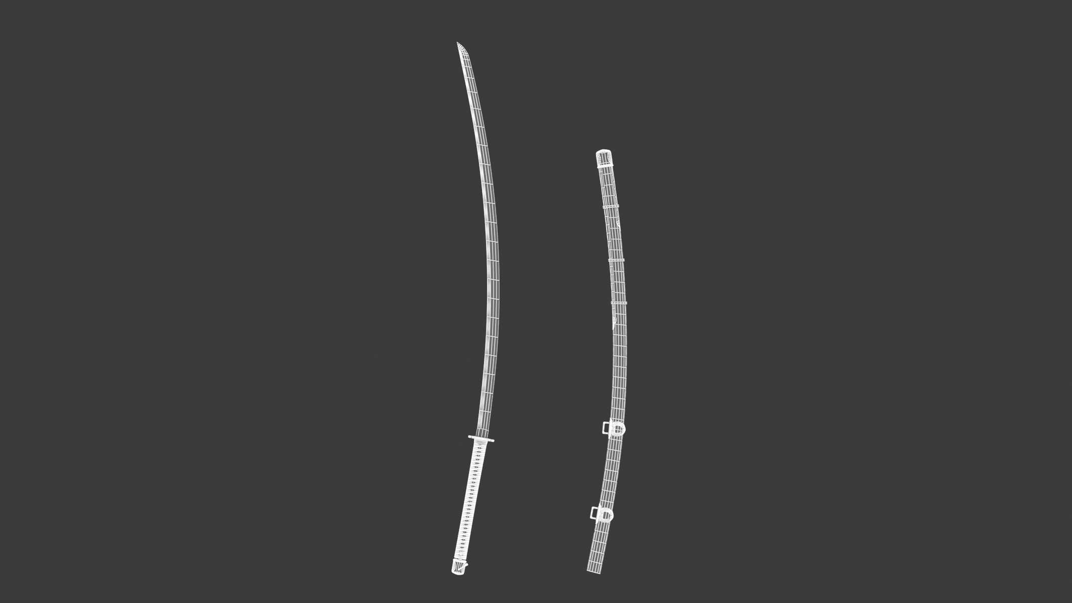 Long Odachi Sword 3D model - TurboSquid 1734792