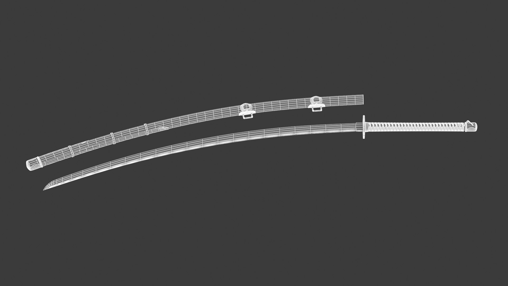 Long Odachi Sword 3D Model - TurboSquid 1734792