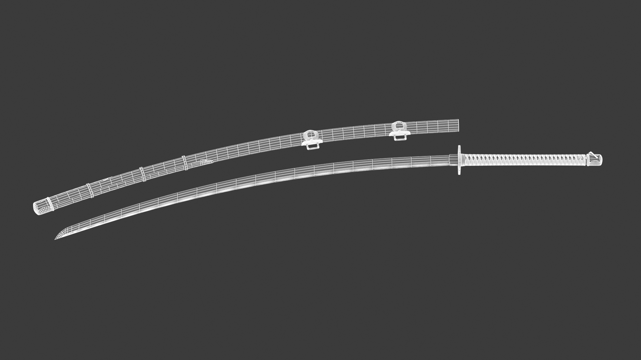 Long Odachi Sword 3D model - TurboSquid 1734792