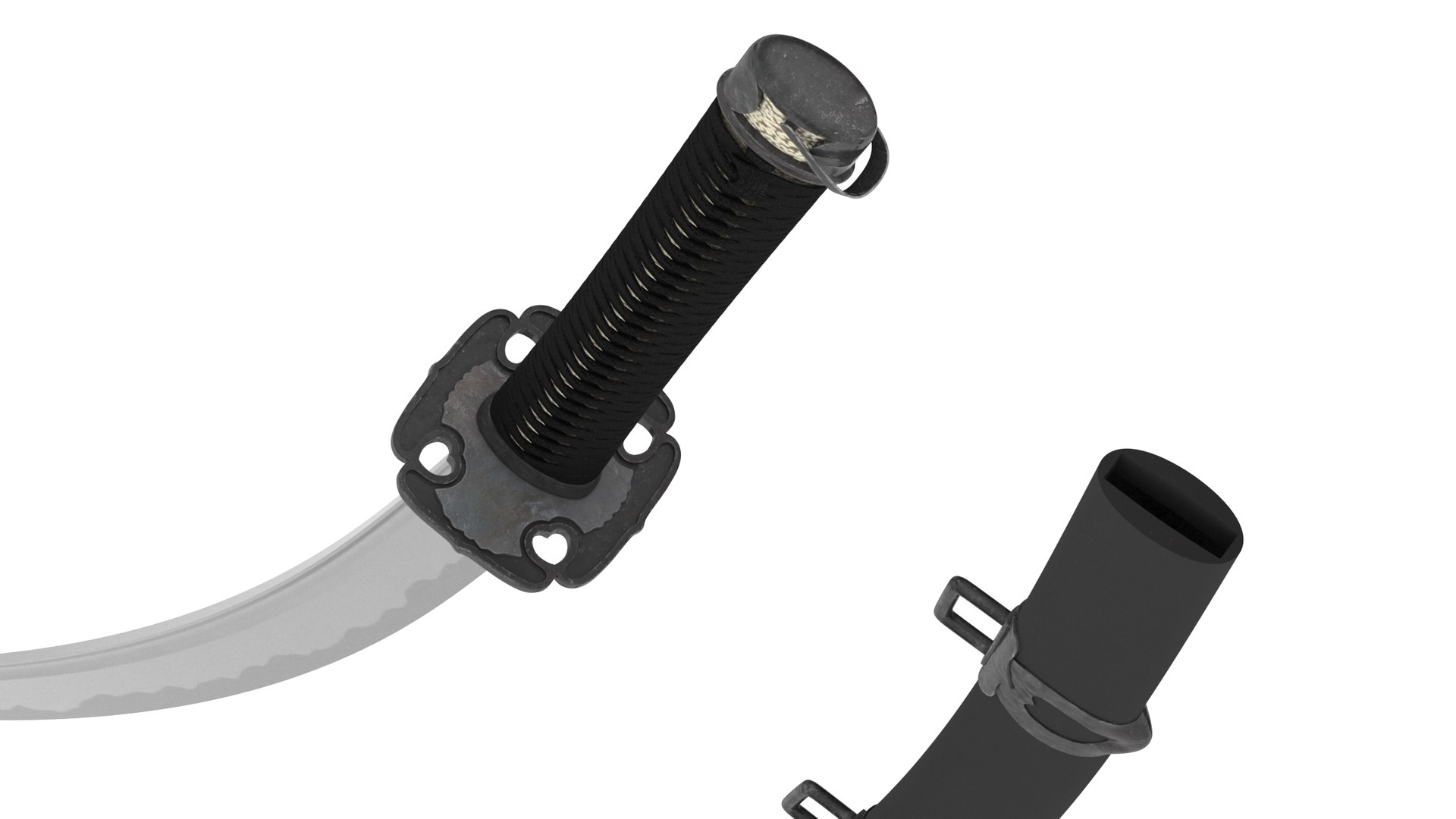 Long Odachi Sword 3D Model - TurboSquid 1734792