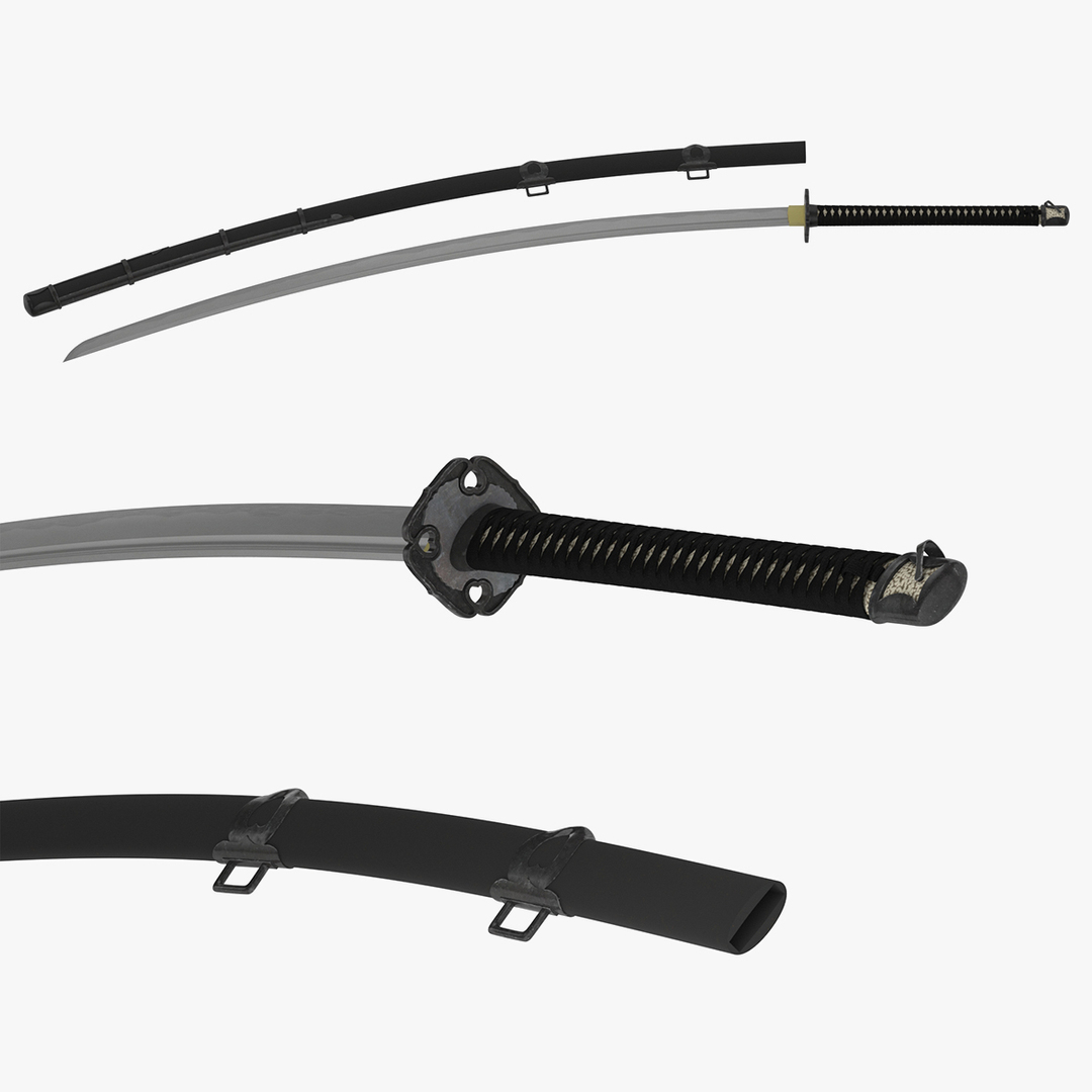 Long Odachi Sword 3D model - TurboSquid 1734792