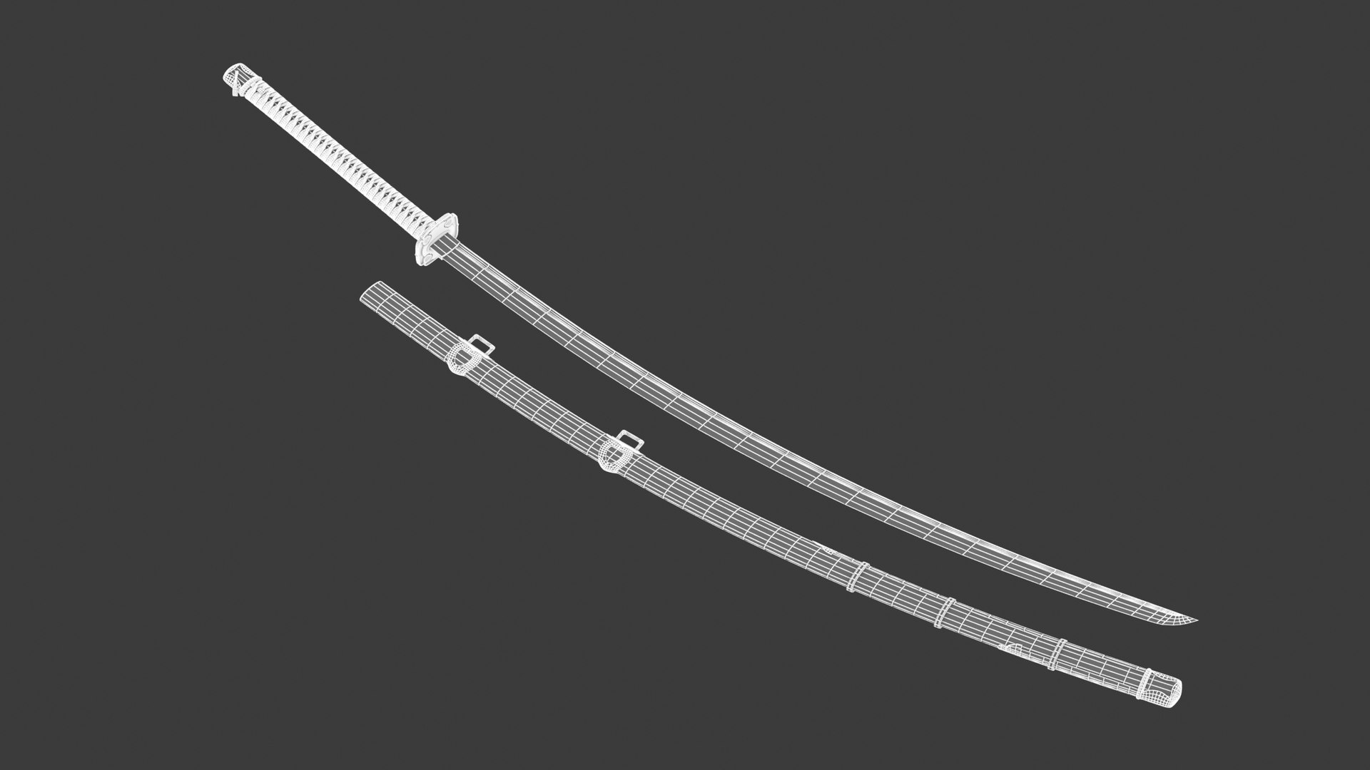 Long Odachi Sword 3D Model - TurboSquid 1734792