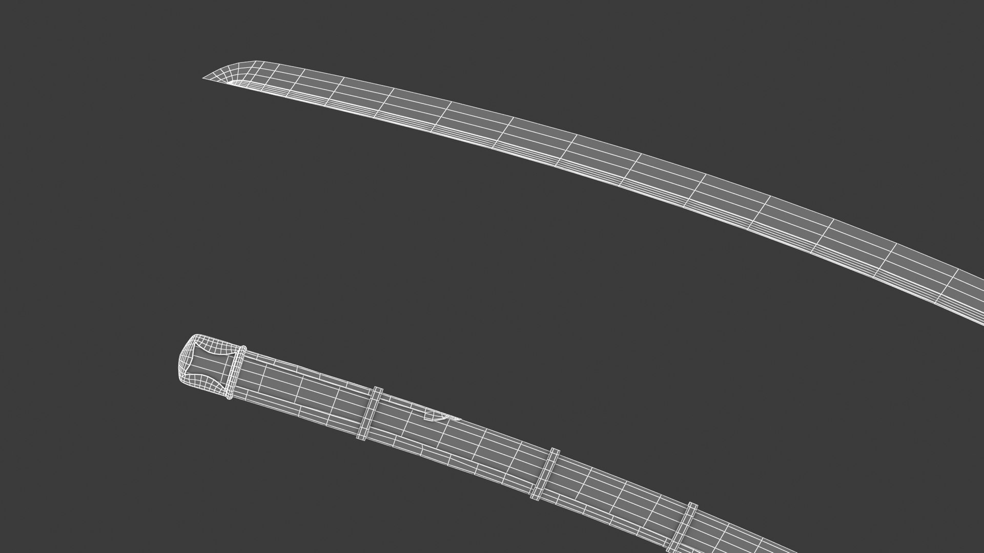 Long Odachi Sword 3D Model - TurboSquid 1734792