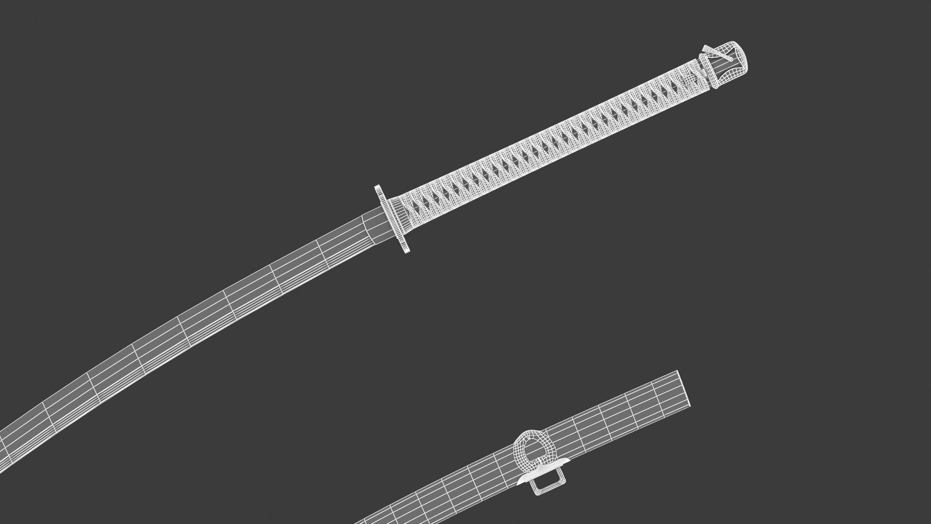 Long Odachi Sword 3D Model - TurboSquid 1734792