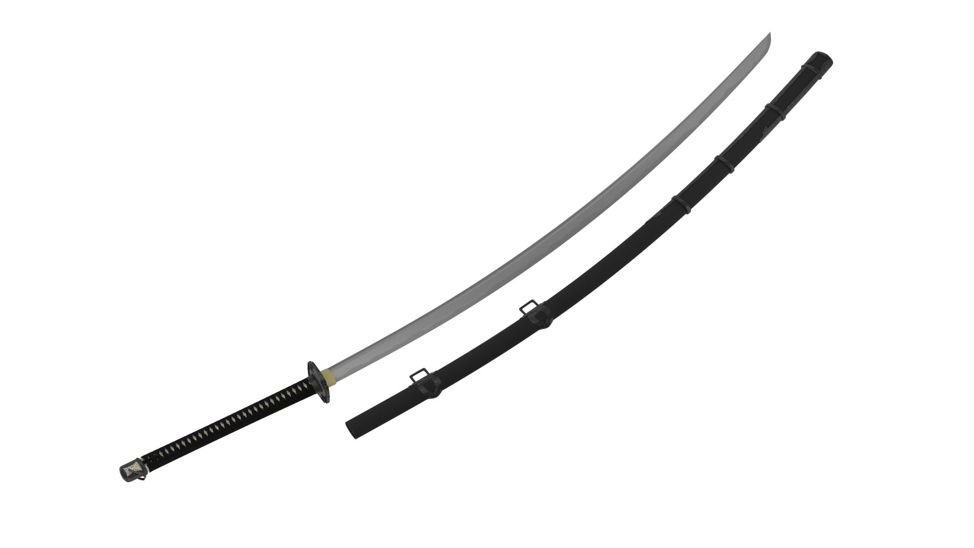 Long Odachi Sword 3D Model - TurboSquid 1734792
