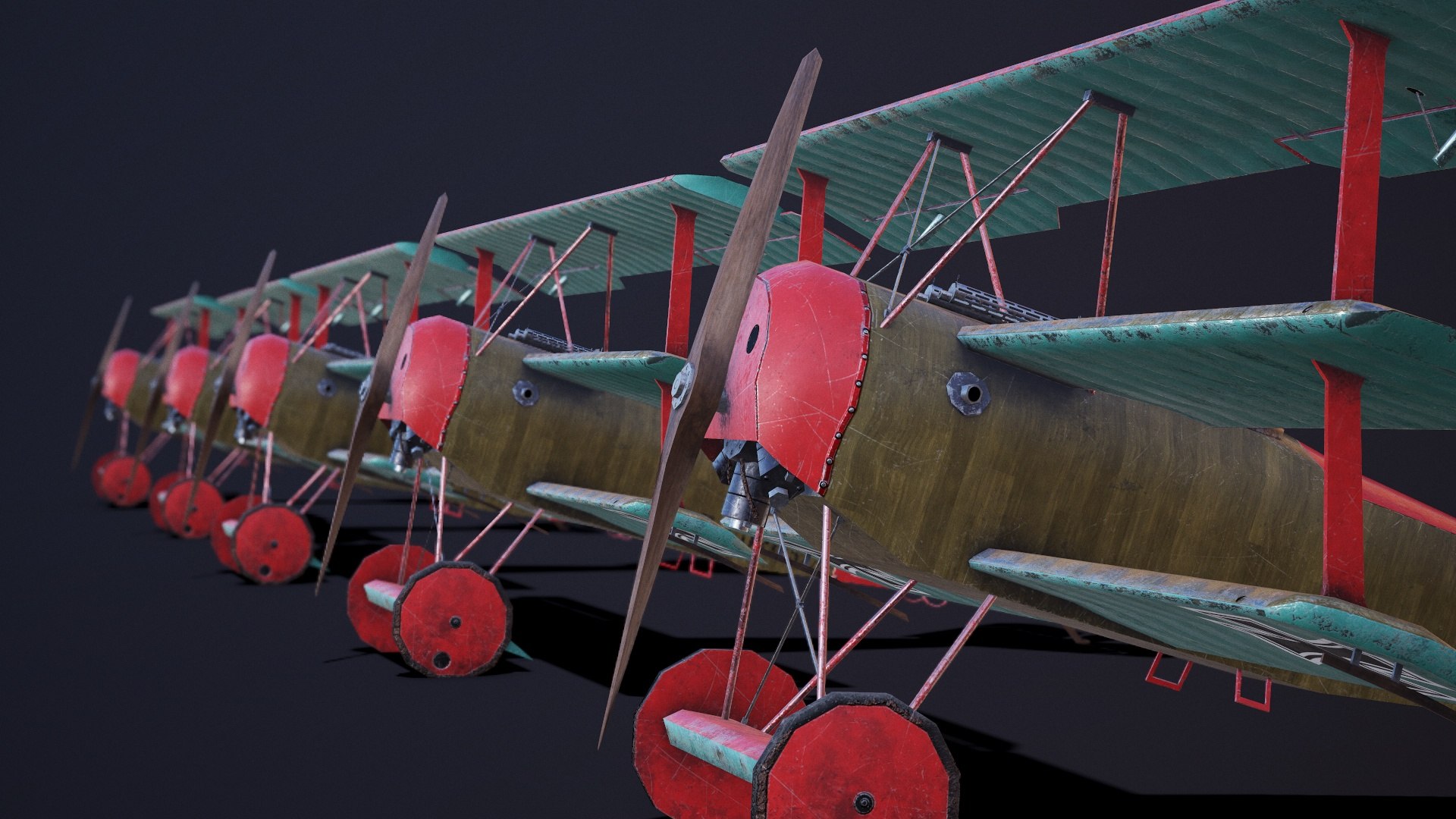 Fokker dr1 triplane ww1 model - TurboSquid 1464775