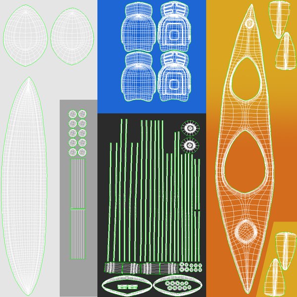 modelo 3d kayak 03 - TurboSquid 1910439
