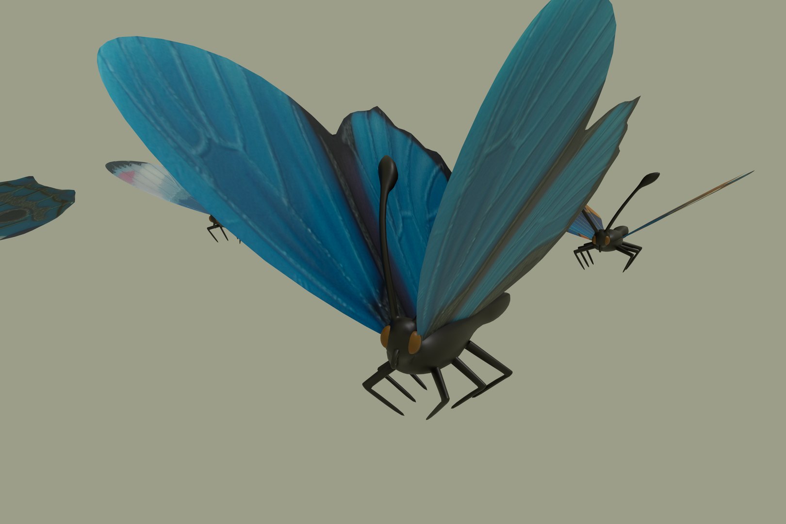 Butterflies 3D Model - TurboSquid 1867811