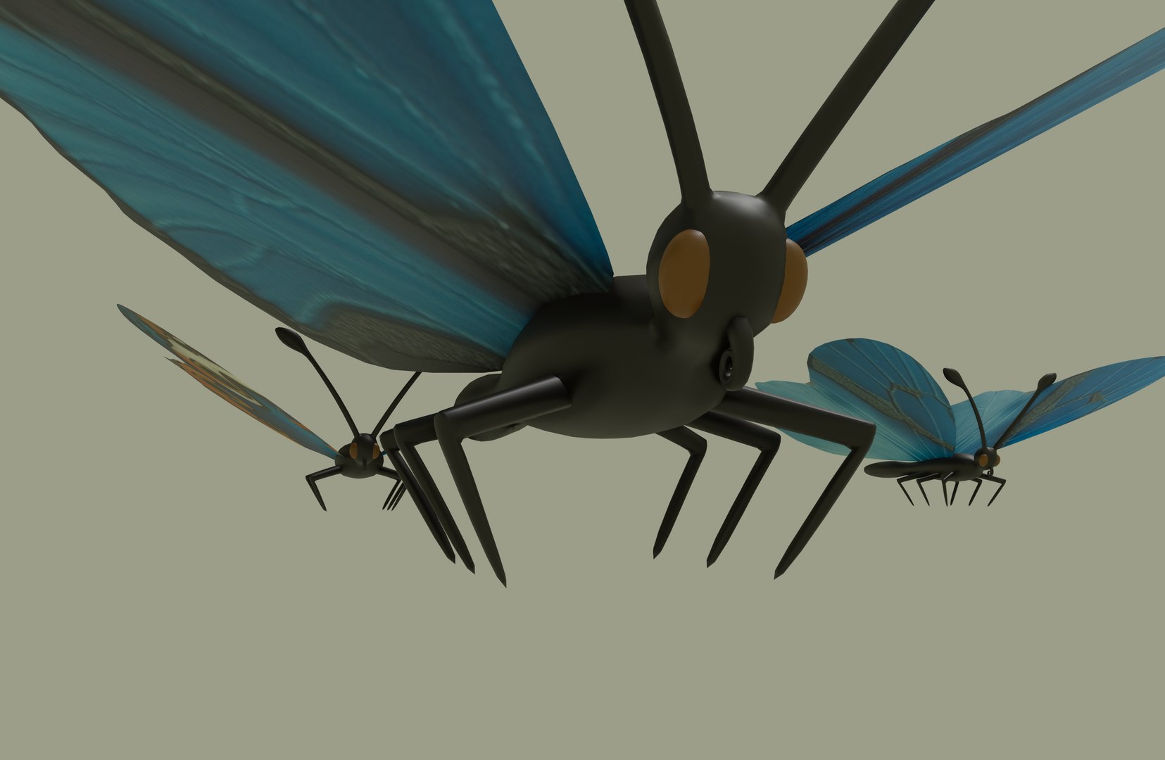 Butterflies 3D model - TurboSquid 1867811