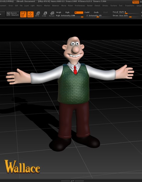modelo 3d Wallace & Gromit - TurboSquid 838910