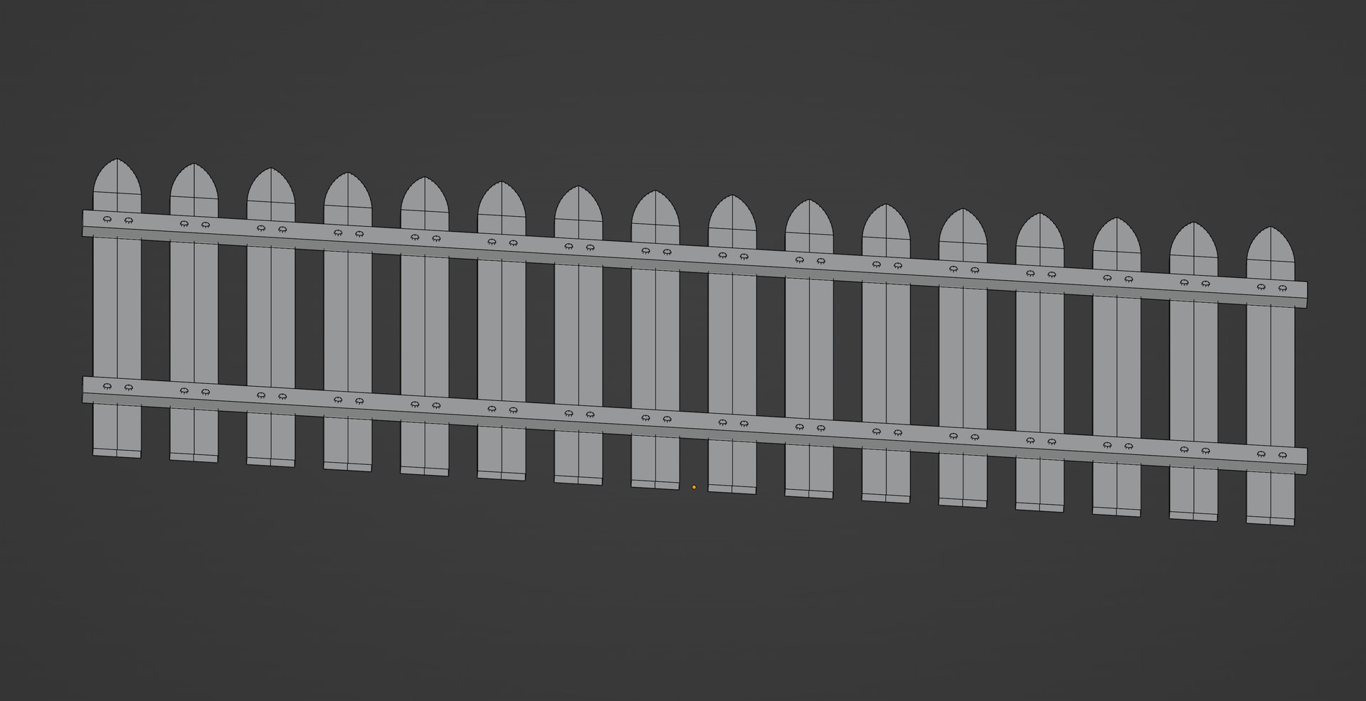 3D Wooden Fence - TurboSquid 2058705