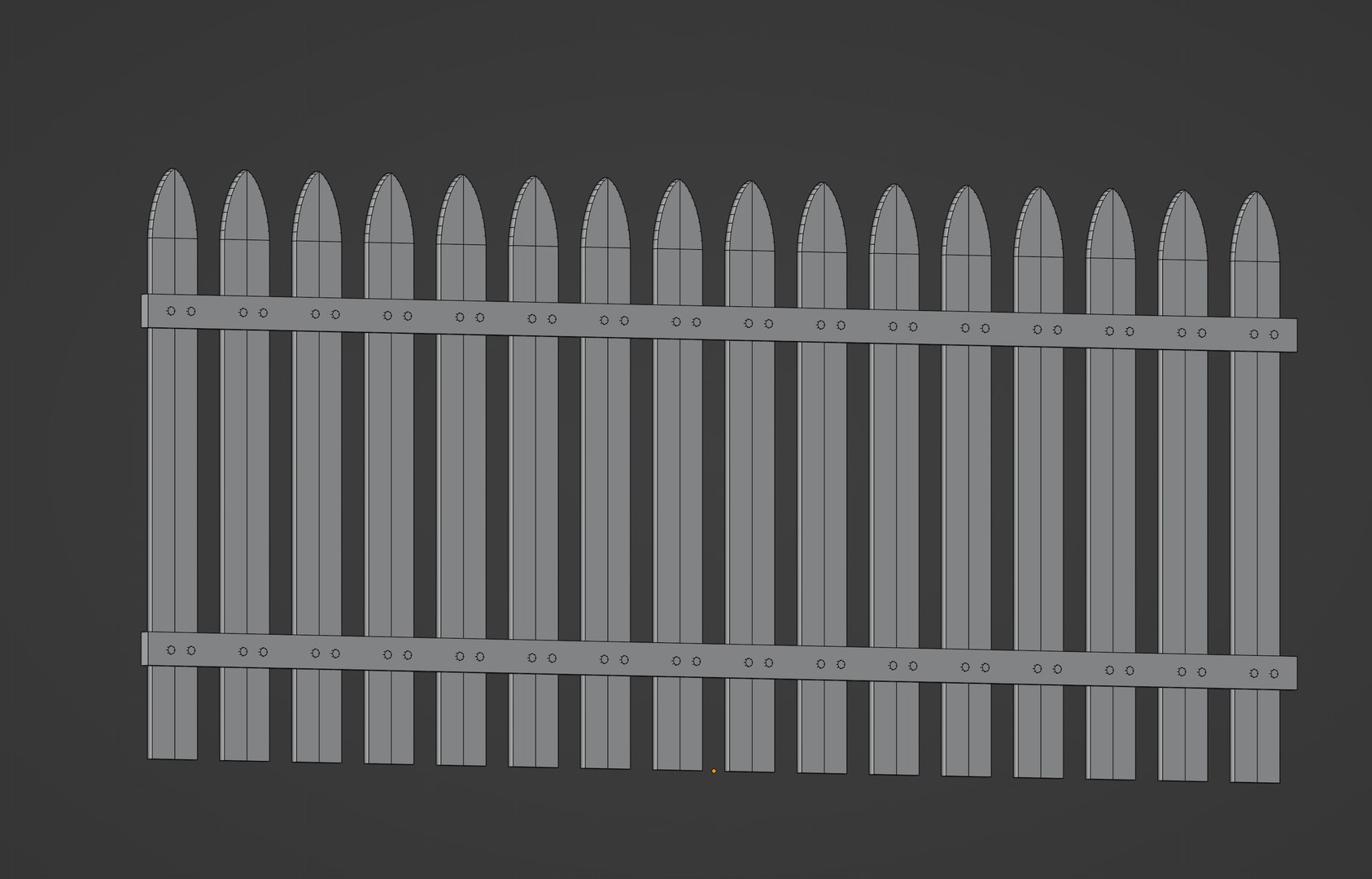 3D Wooden Fence - TurboSquid 2058705