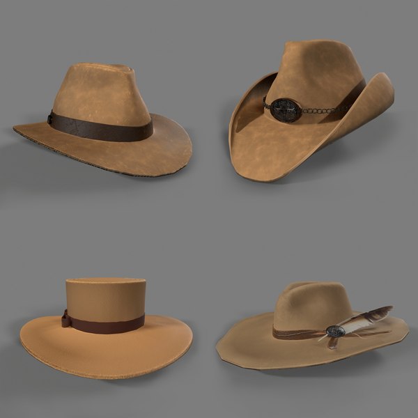 Hats pack 3D model - TurboSquid 1304606
