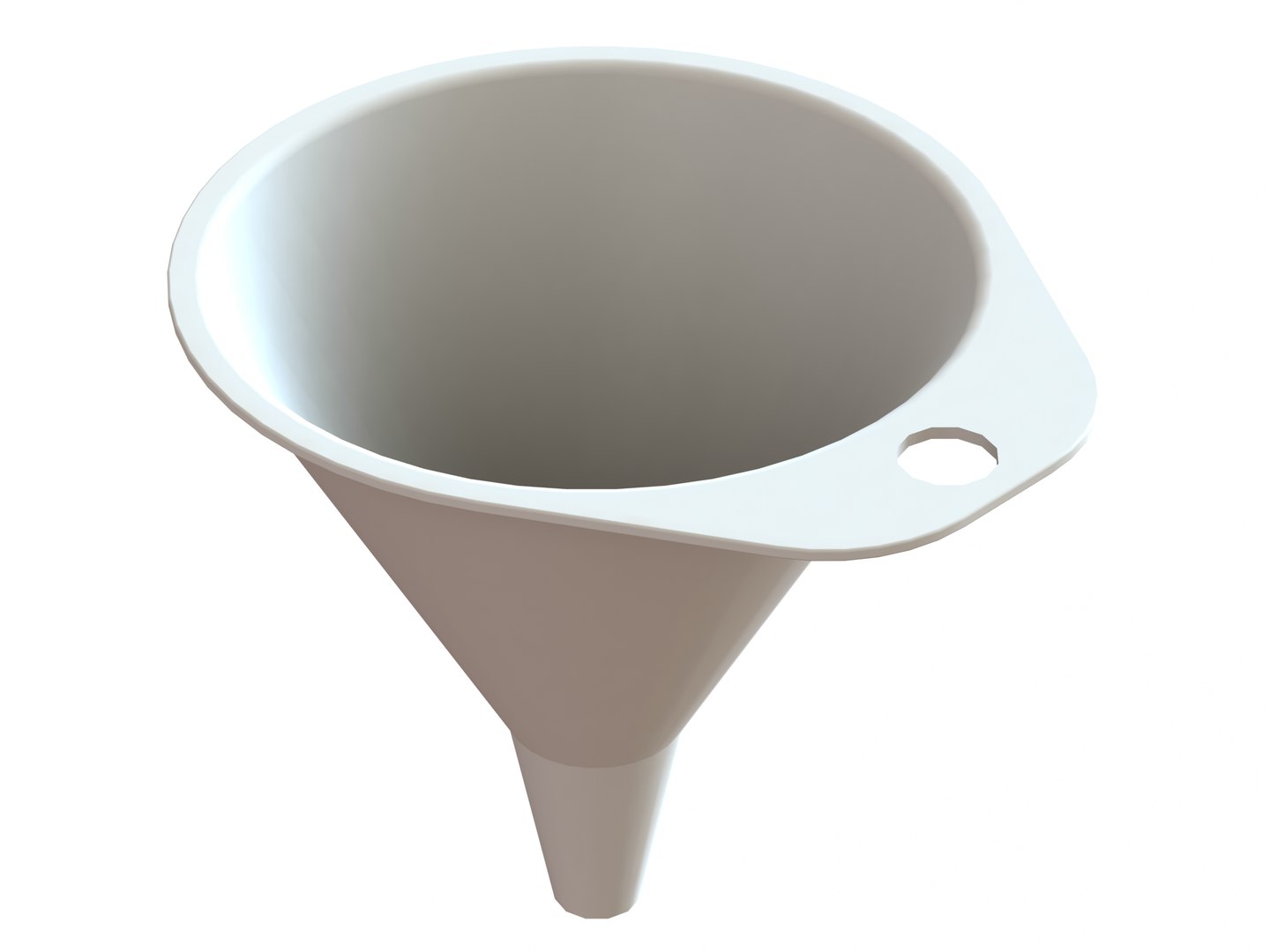 Plastic Round Shaped Utility Funnel 3D Model - TurboSquid 2200098