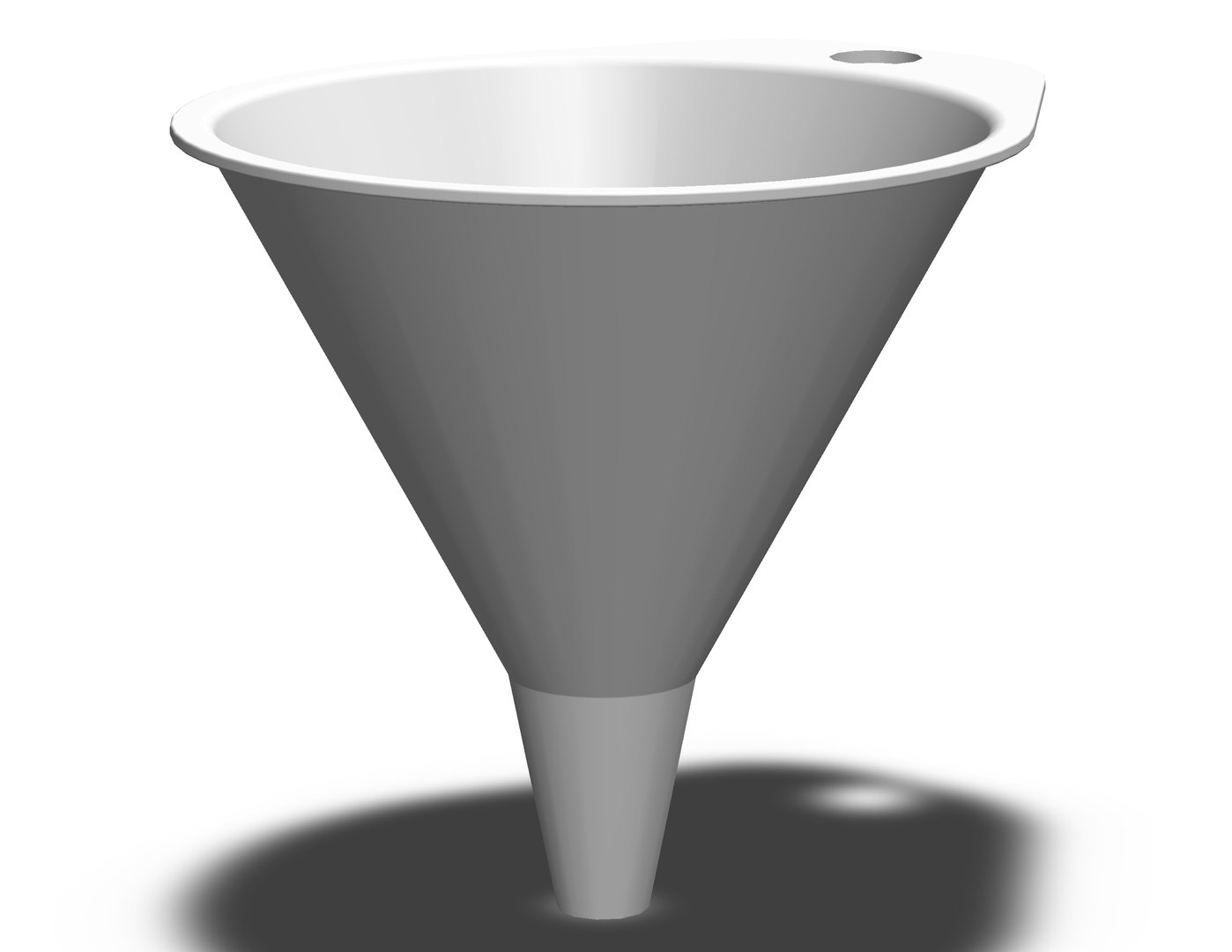 Plastic Round Shaped Utility Funnel 3D Model - TurboSquid 2200098