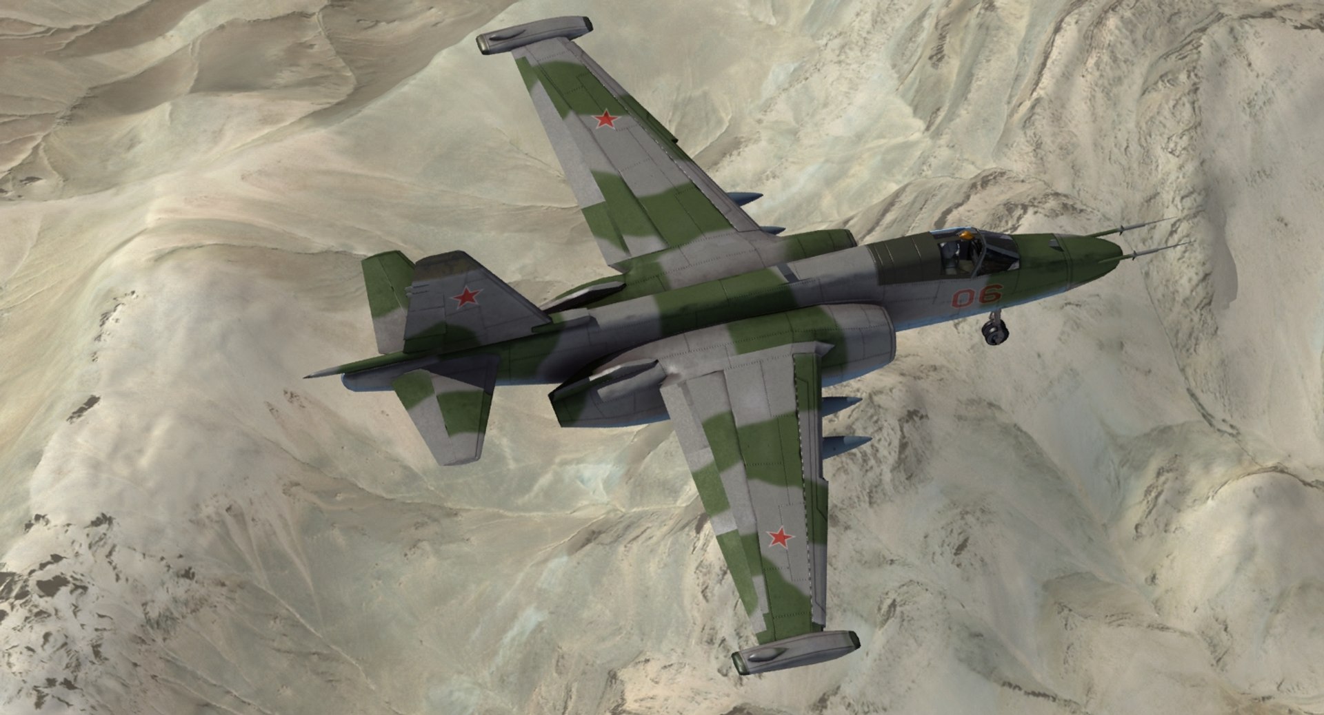 3d Su25 Frogfoot Aircraft Model