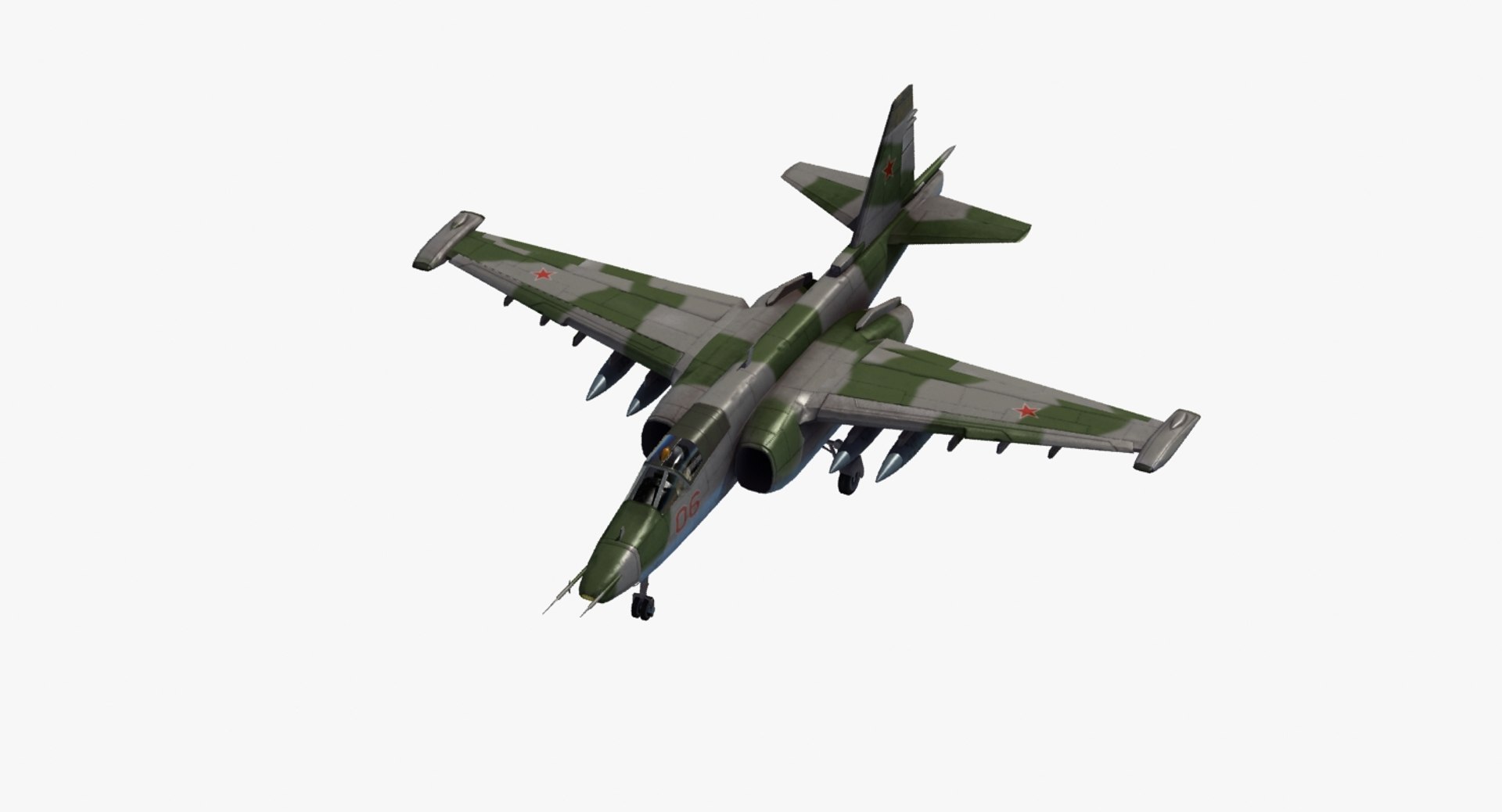 3d su25 frogfoot aircraft model