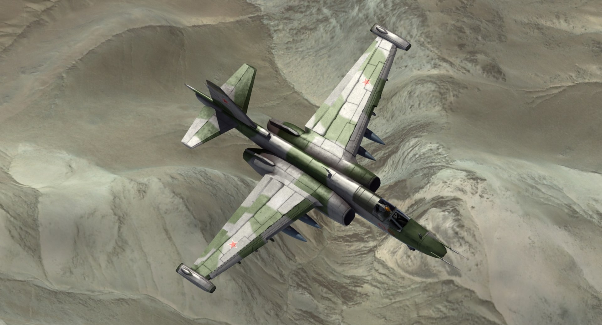 3d Su25 Frogfoot Aircraft Model