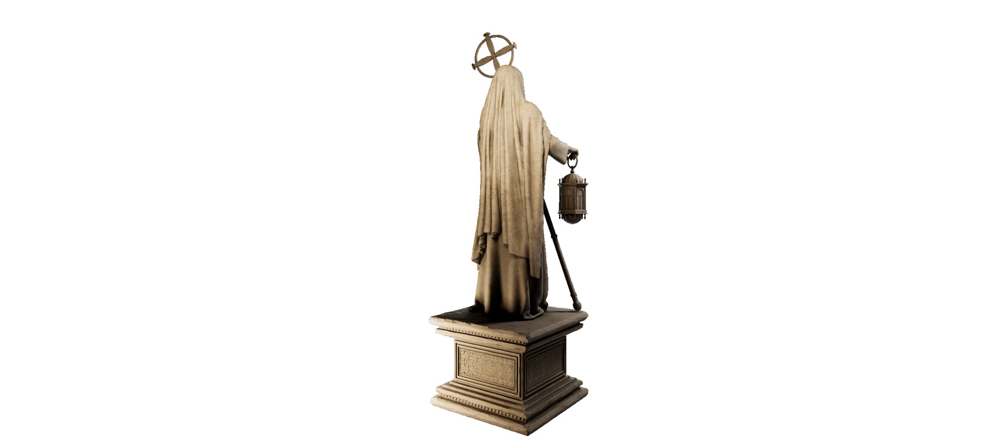 3D Model Holy Priest Statue Game-Ready 3d Model - TurboSquid 2237590