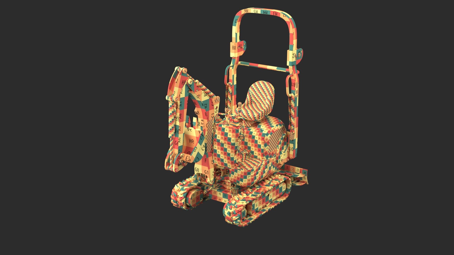 Tracked Mini Excavator 3D Model - TurboSquid 2060136